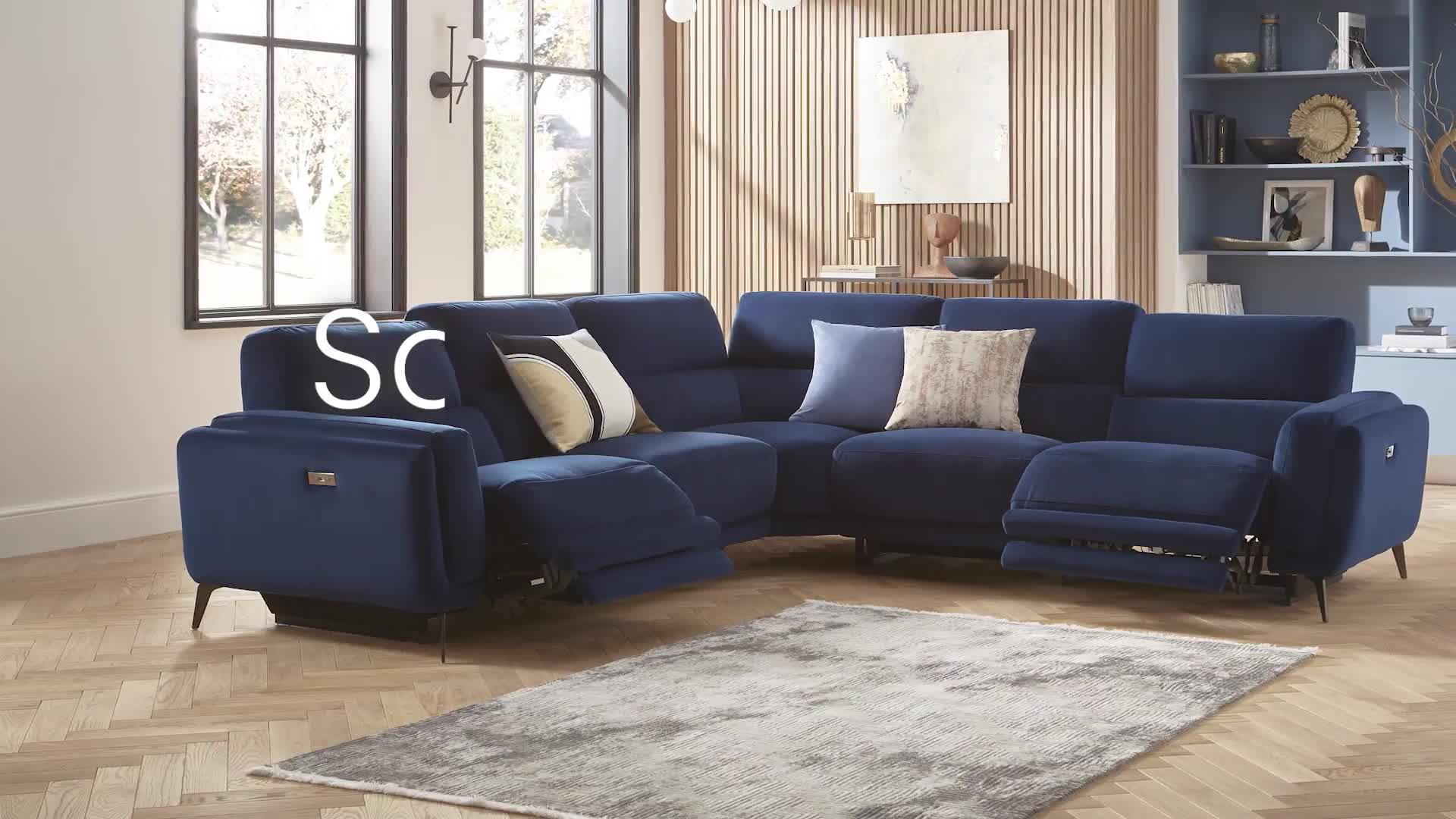 San Antonio Velvet Rectangular Footstool | DFS