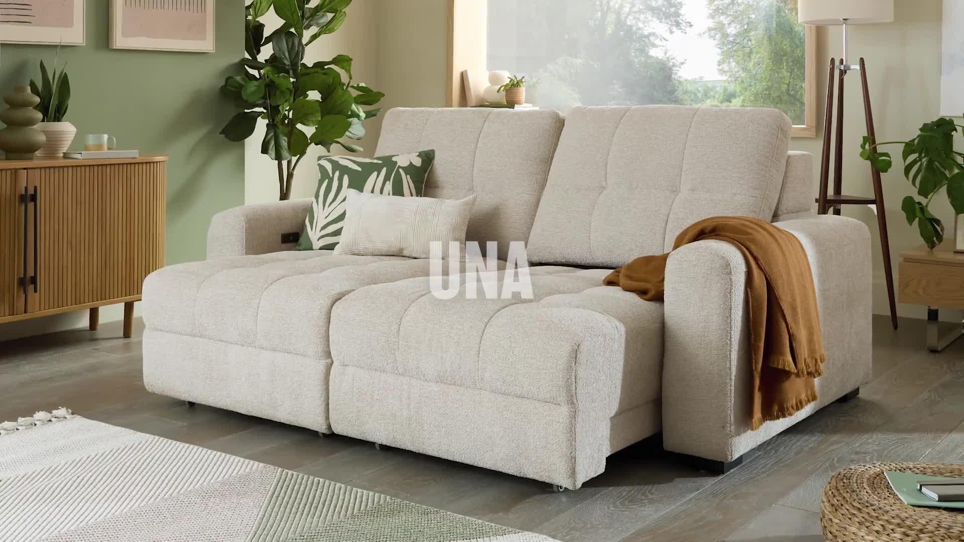 Una Large Power Slider Sofa | DFS