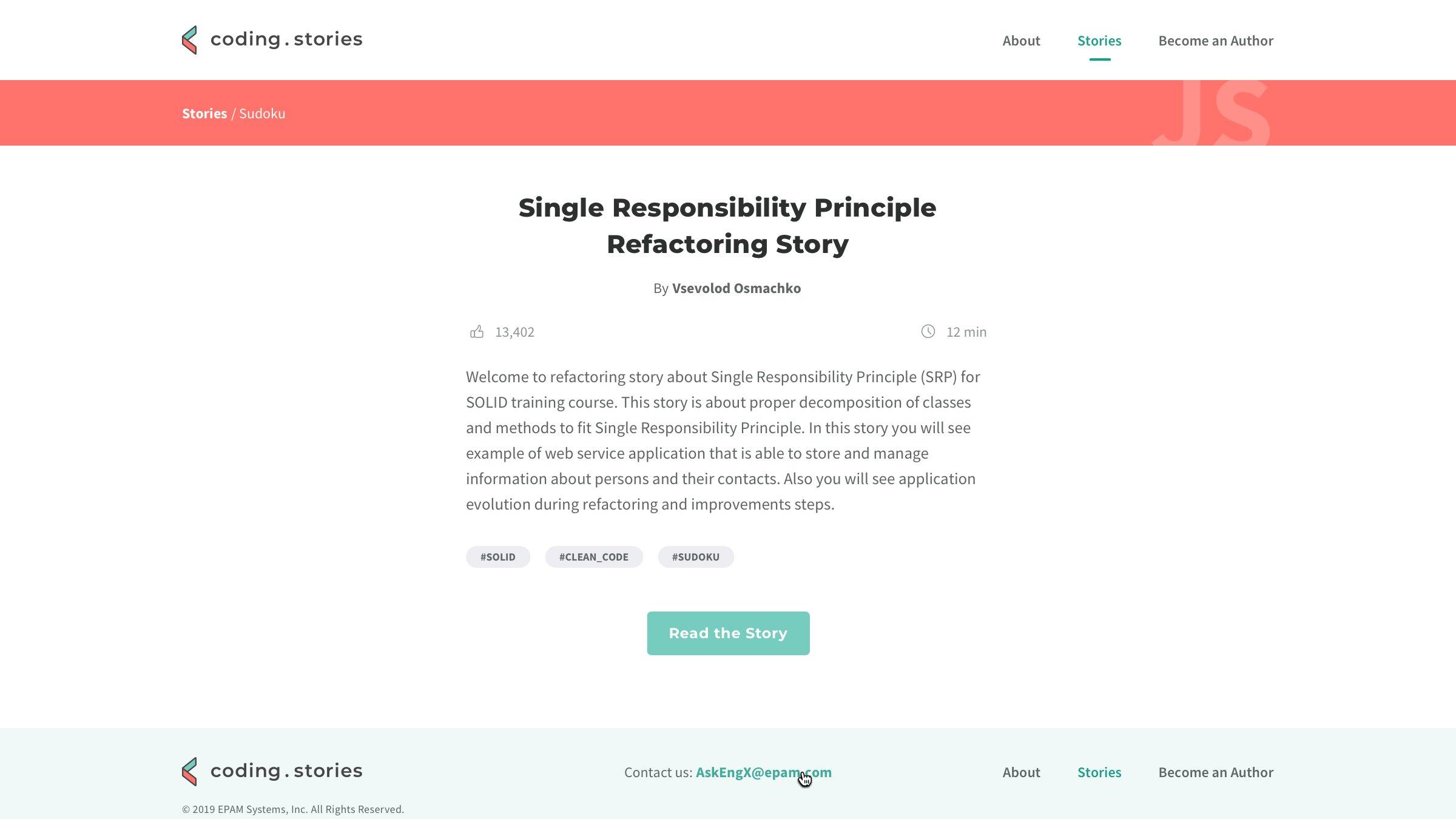 Coding Stories - Software Development Best Practices