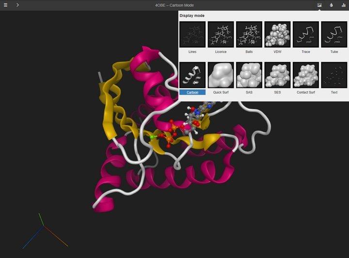 Miew - Molecular Modeling Software, 3d visualization tool