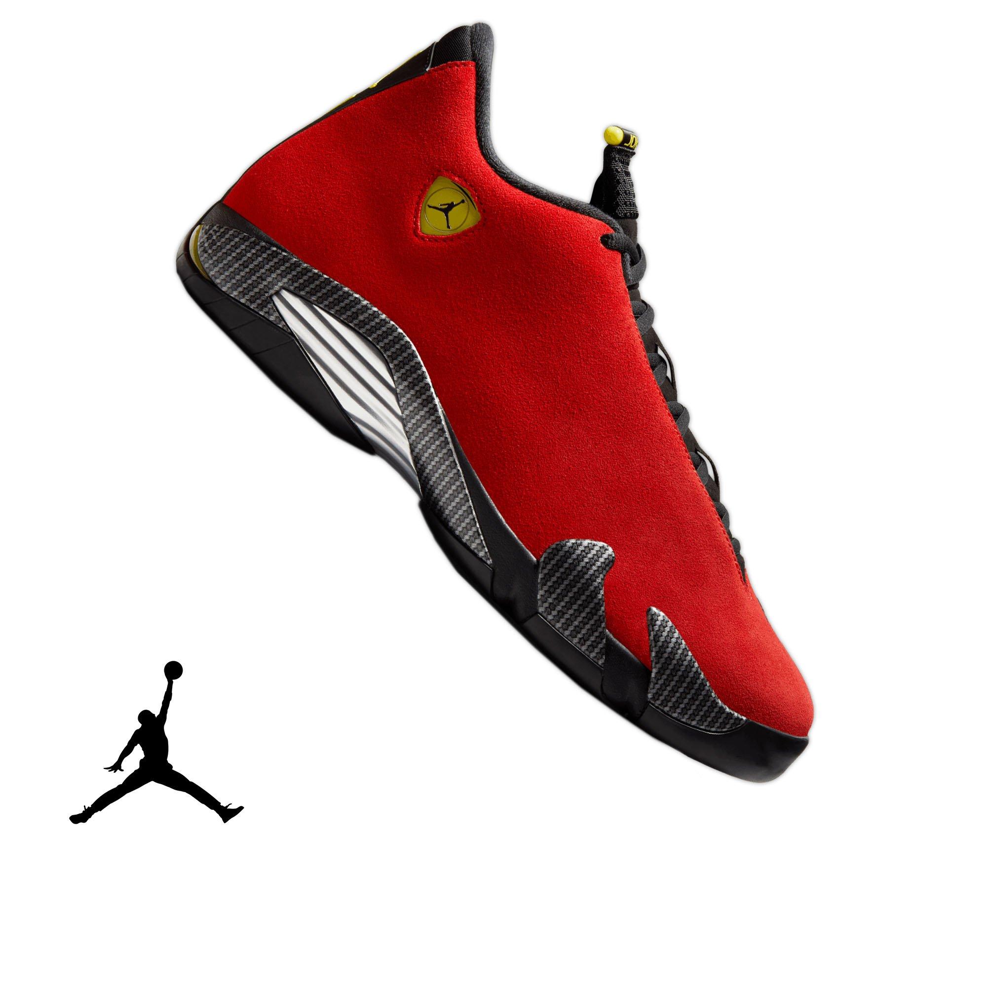 Jordan 100 Ferrari Air Jordan 14 Reverse Ferrari Gold Black University