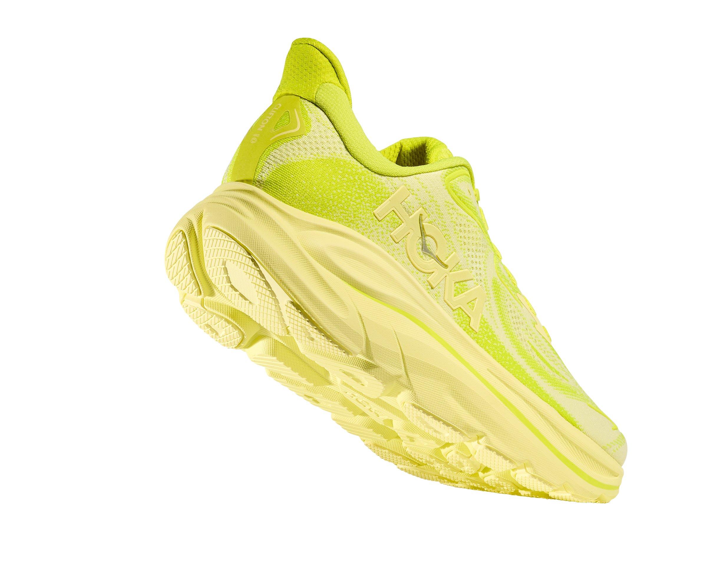 HOKA Clifton 10 Women's Cushioned Neon Running Shoes - Yellow
