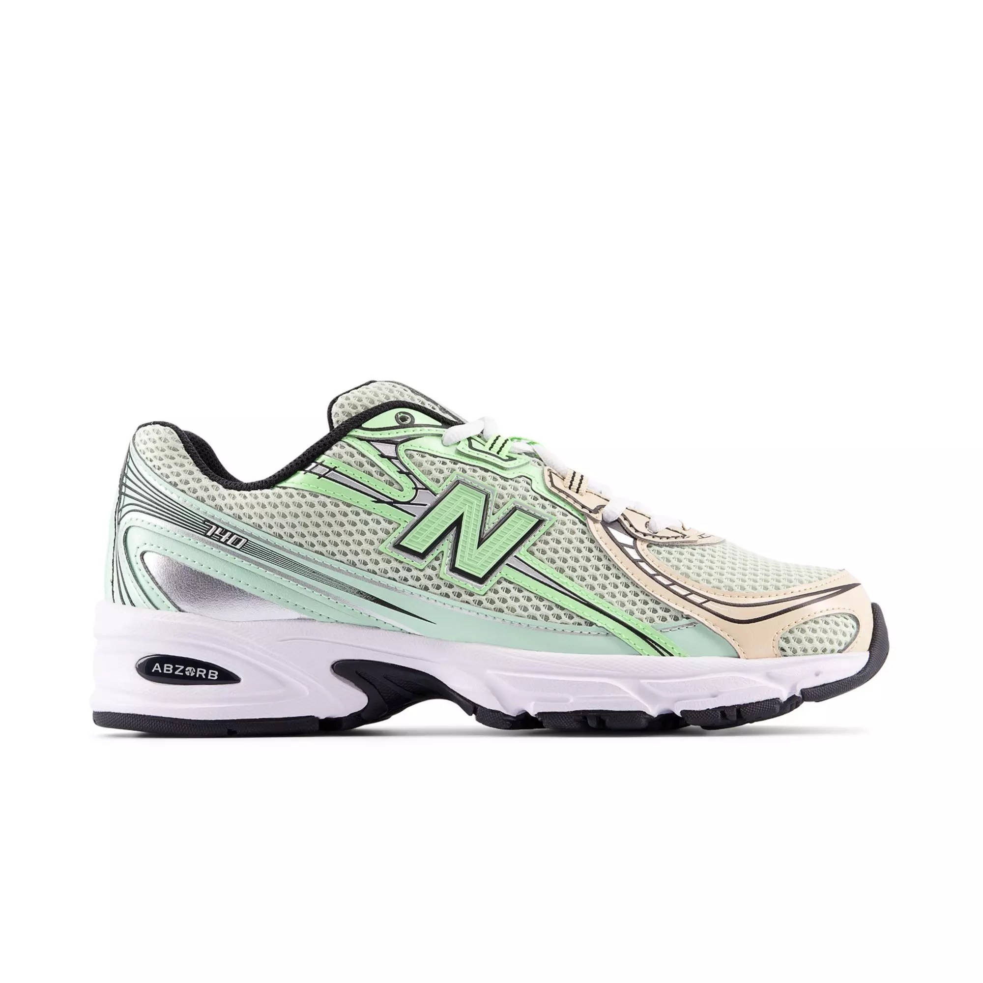 New Balance 740 Unisex Lightweight Casual Shoes - Mint/Ash