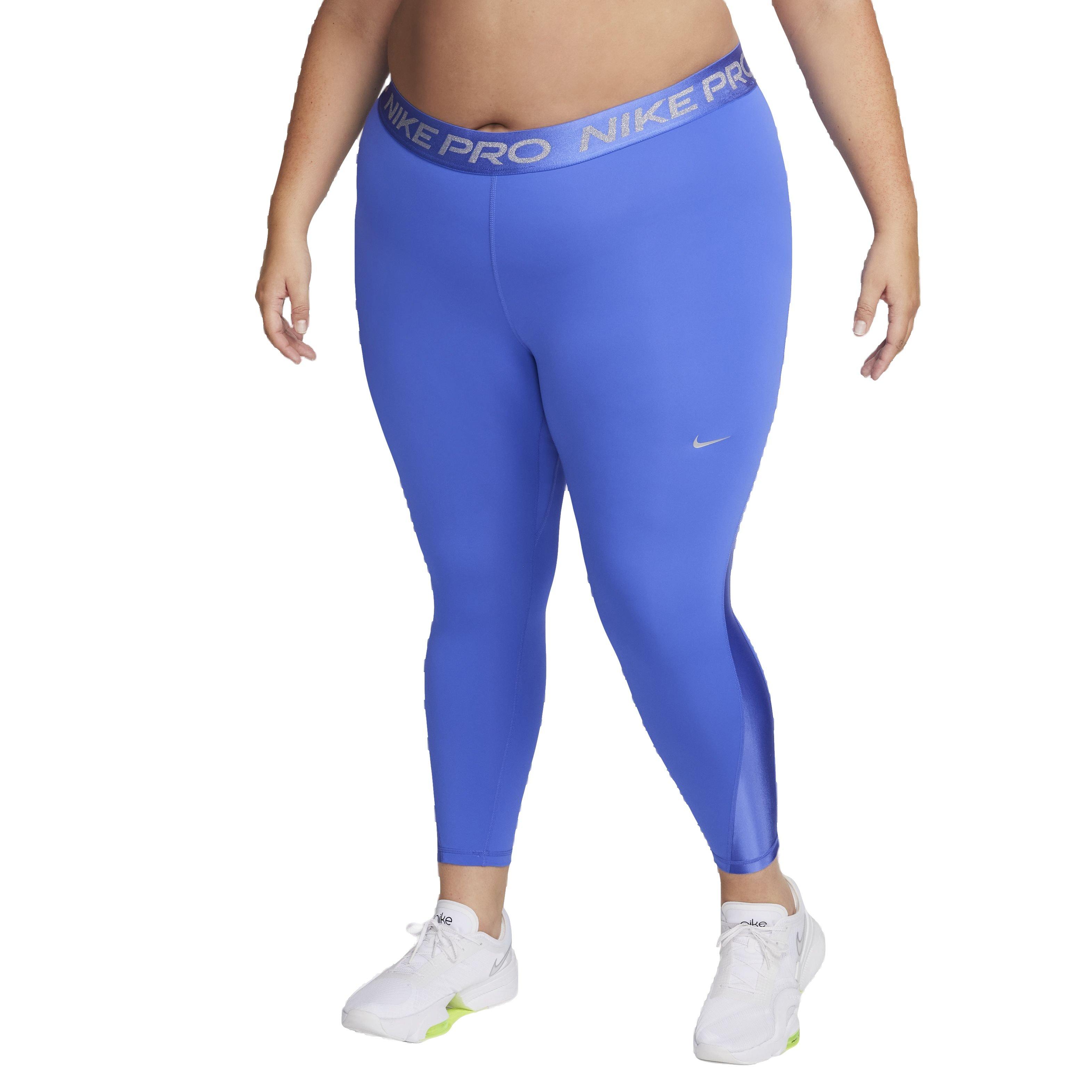 Nike Women's Tight Shine Pro Mid-Rise 7/8 Leggings - Hibbett | City Gear