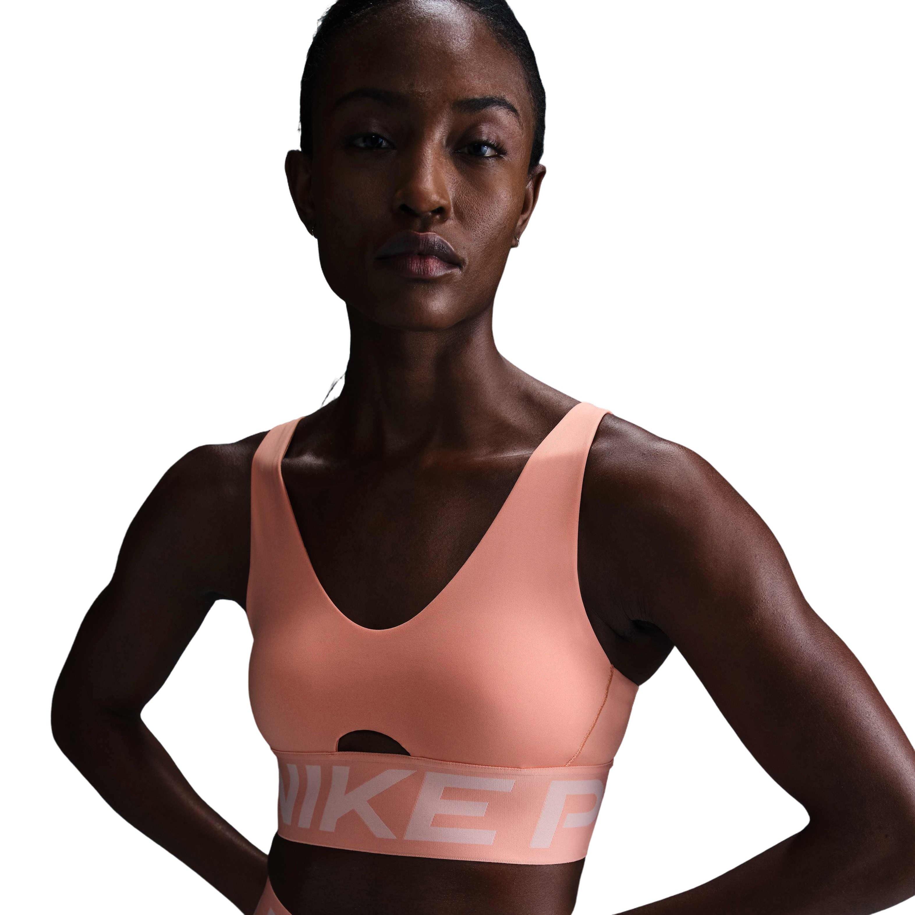 Nike Pro Indy Women's Medium-Support Sports Bra - Orange
