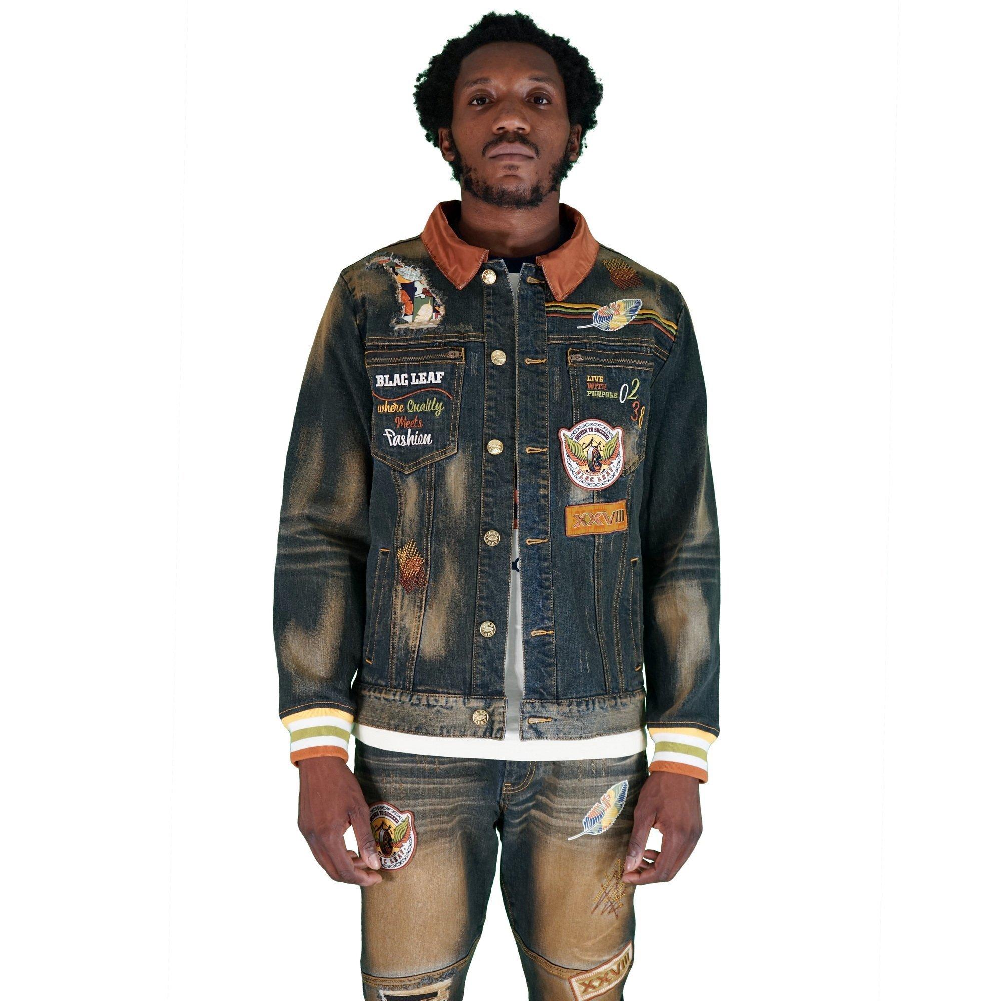 Blac Leaf Men's Driven To Succeed Denim Jacket