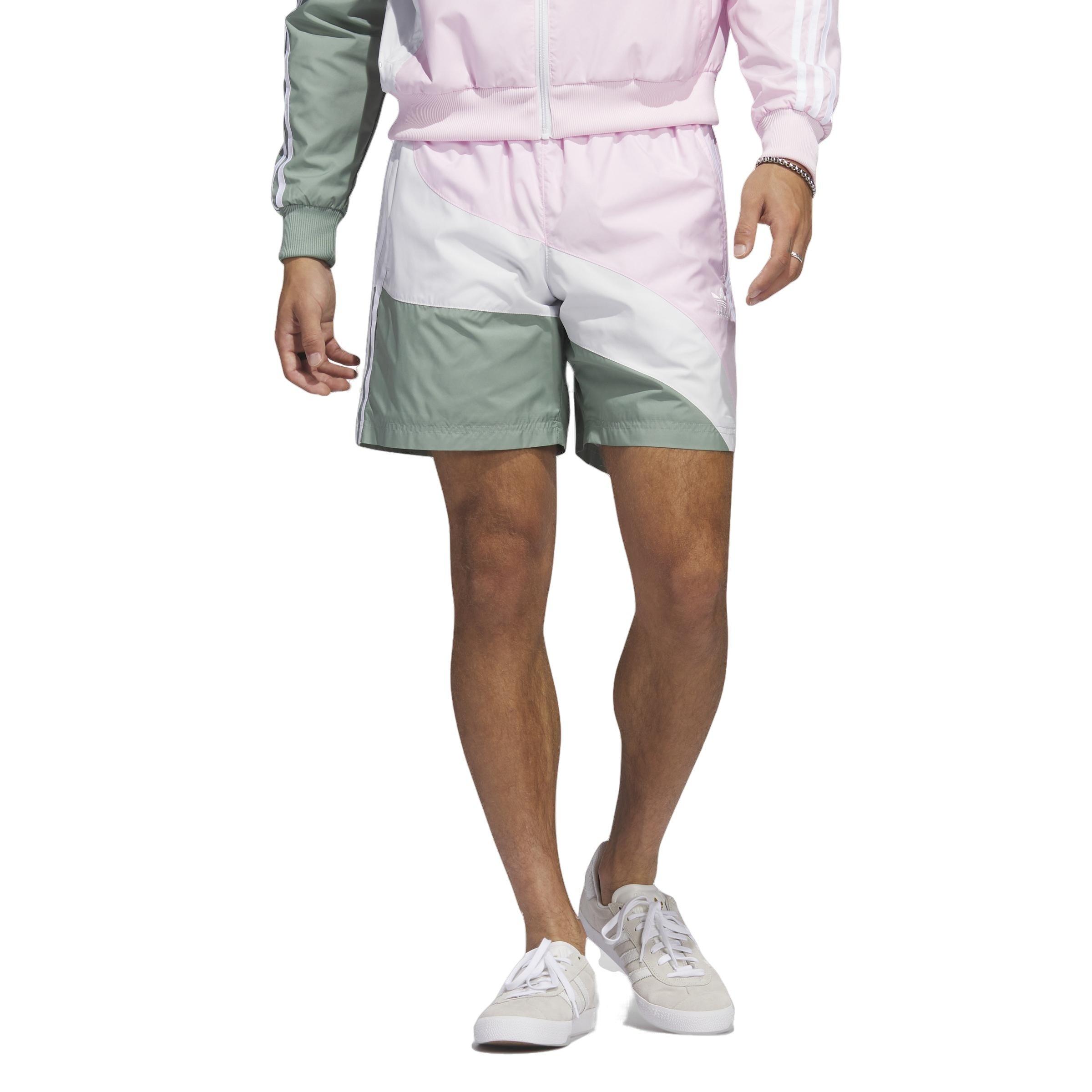 adidas Originals Men's Swirl Woven Shorts-Pink - Hibbett | City Gear