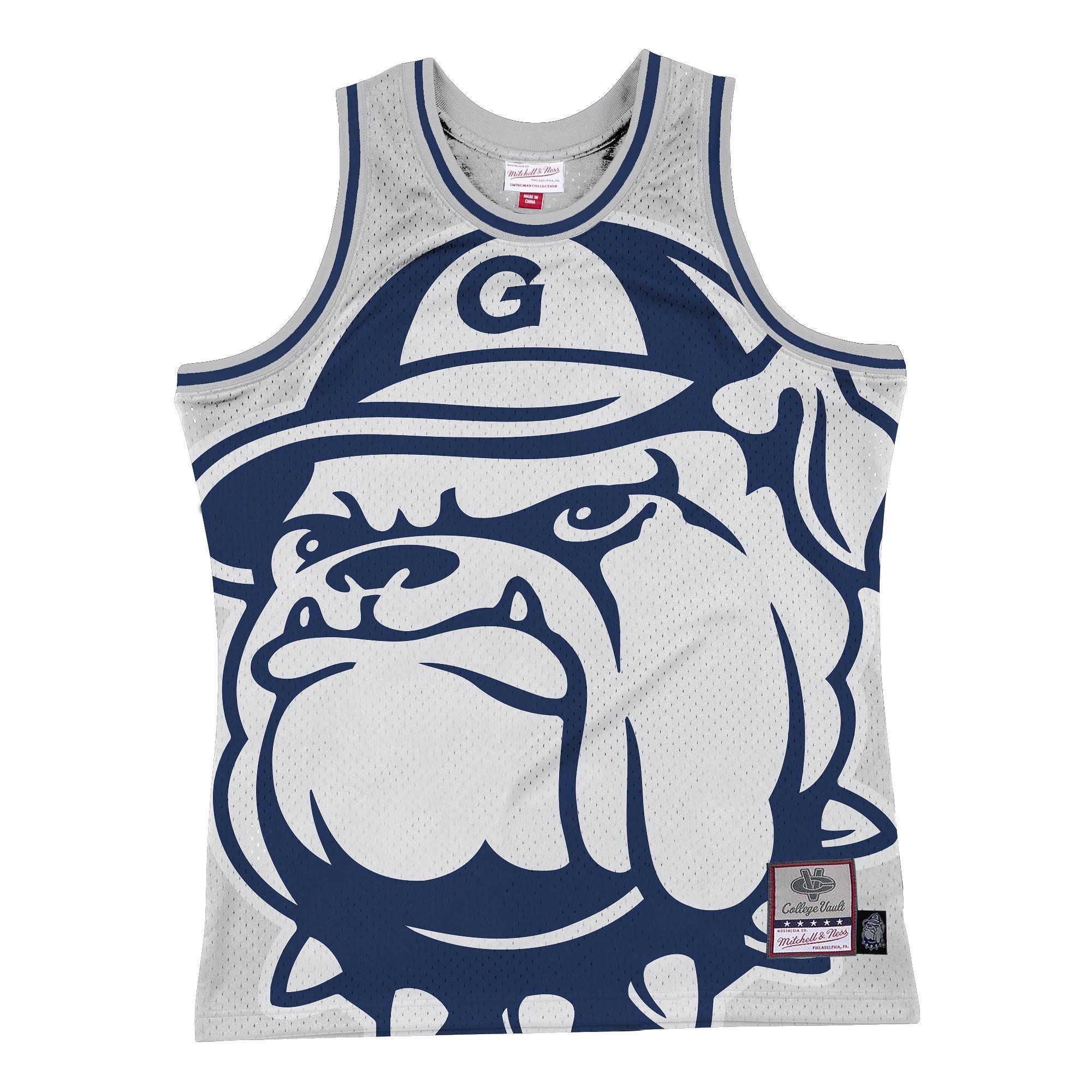 Mitchell Ness Men's Georgetown Hoyas Big Face Tank Top Grey