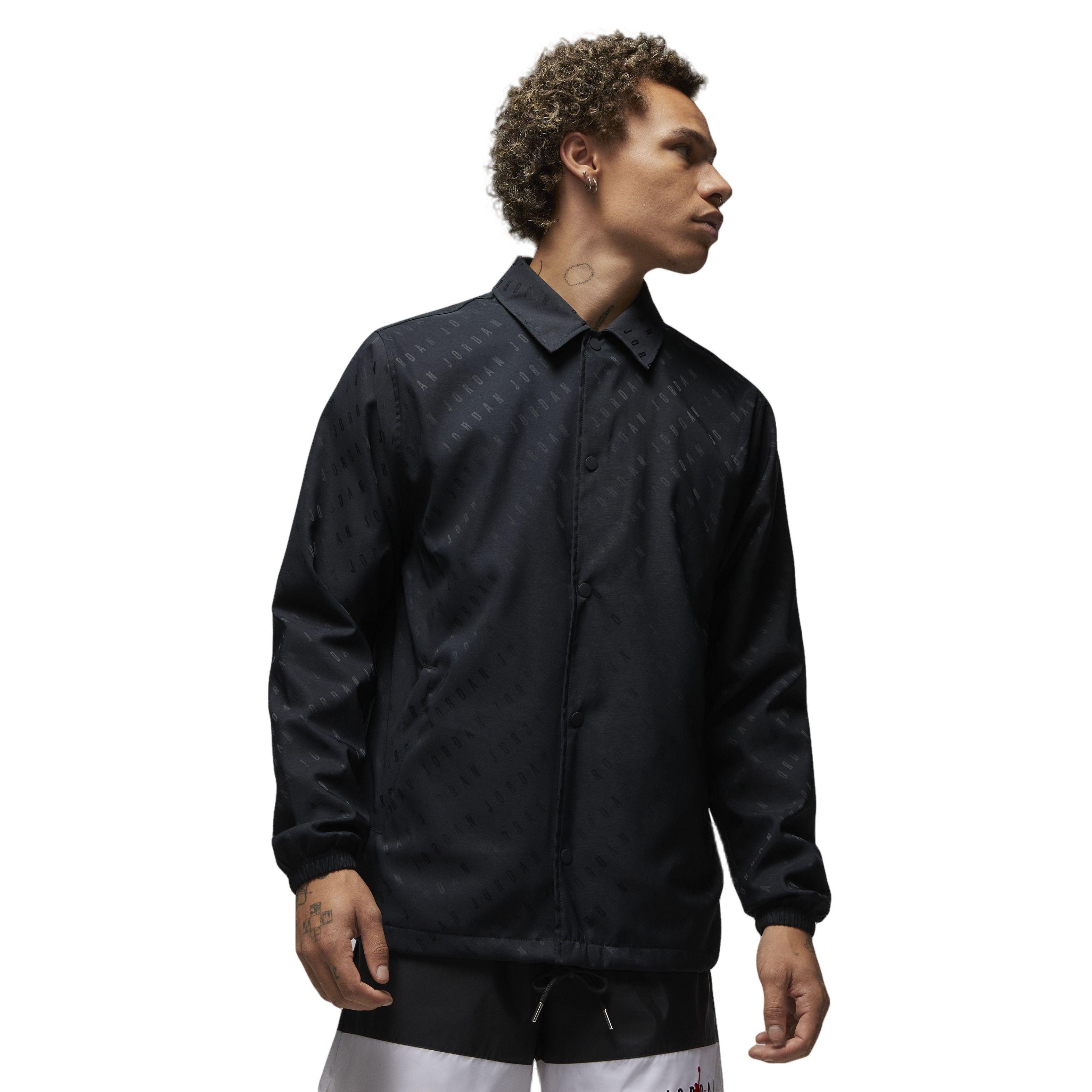 Jordan Men's Essential Statement Coaches Jacket-Black - Hibbett | City Gear