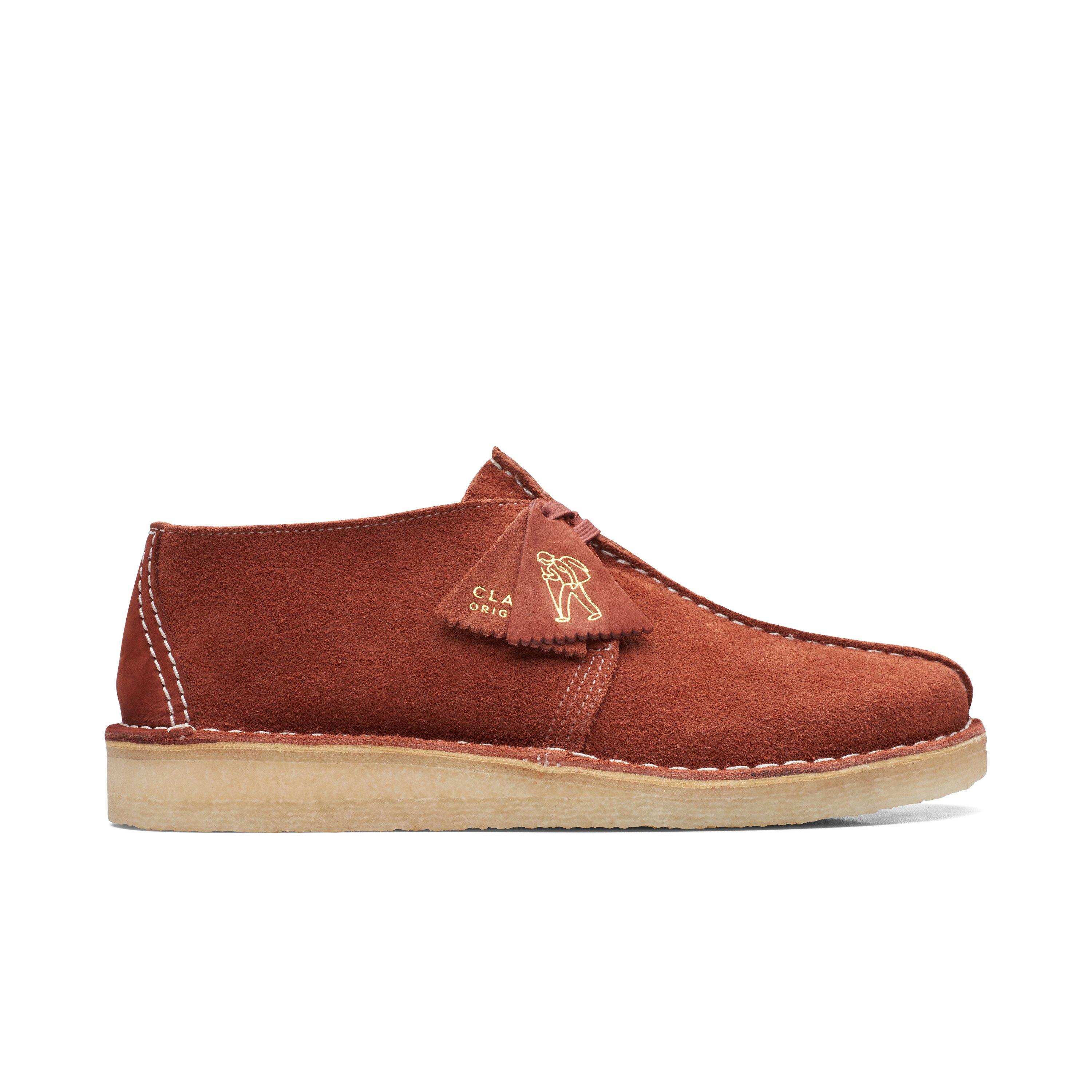 Clarks Desert Trek "Burgundy Suede" Men's Shoe - Hibbett | City Gear