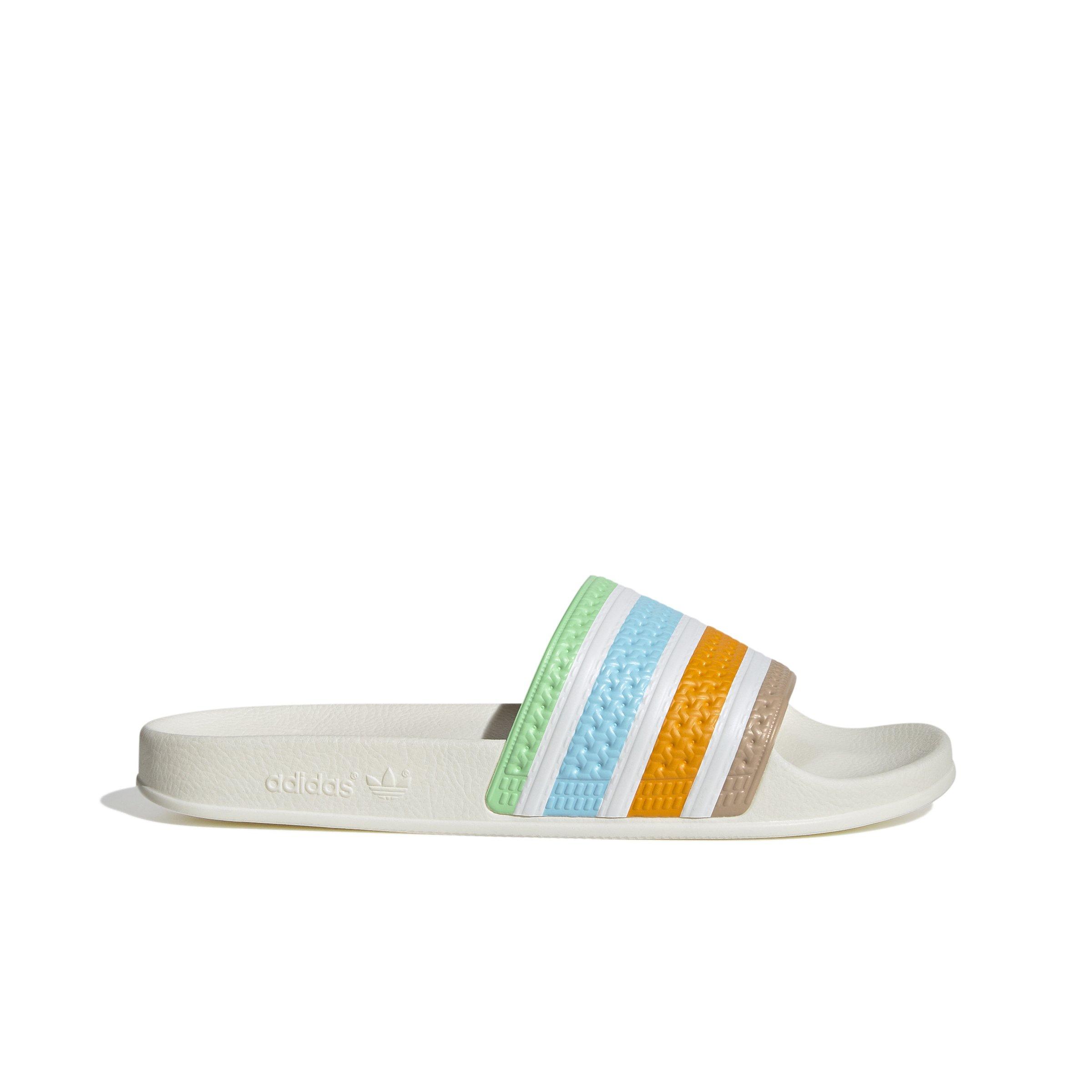 adidas Adilette "Bliss Blue/Ftwr White/Off White" Men's Slide - Hibbett ...