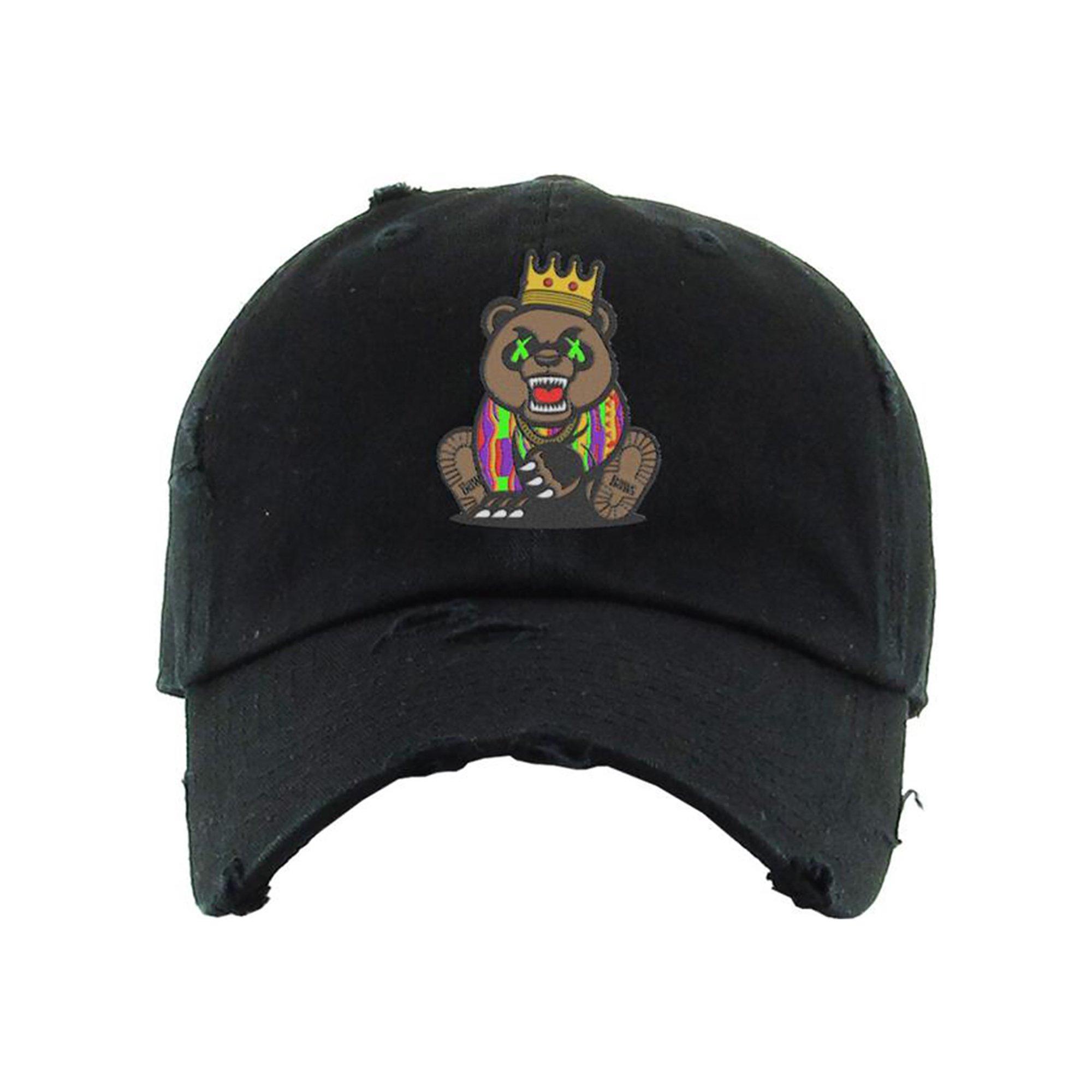 BAWS Exotic Grizzly Adjustable Hat - Black