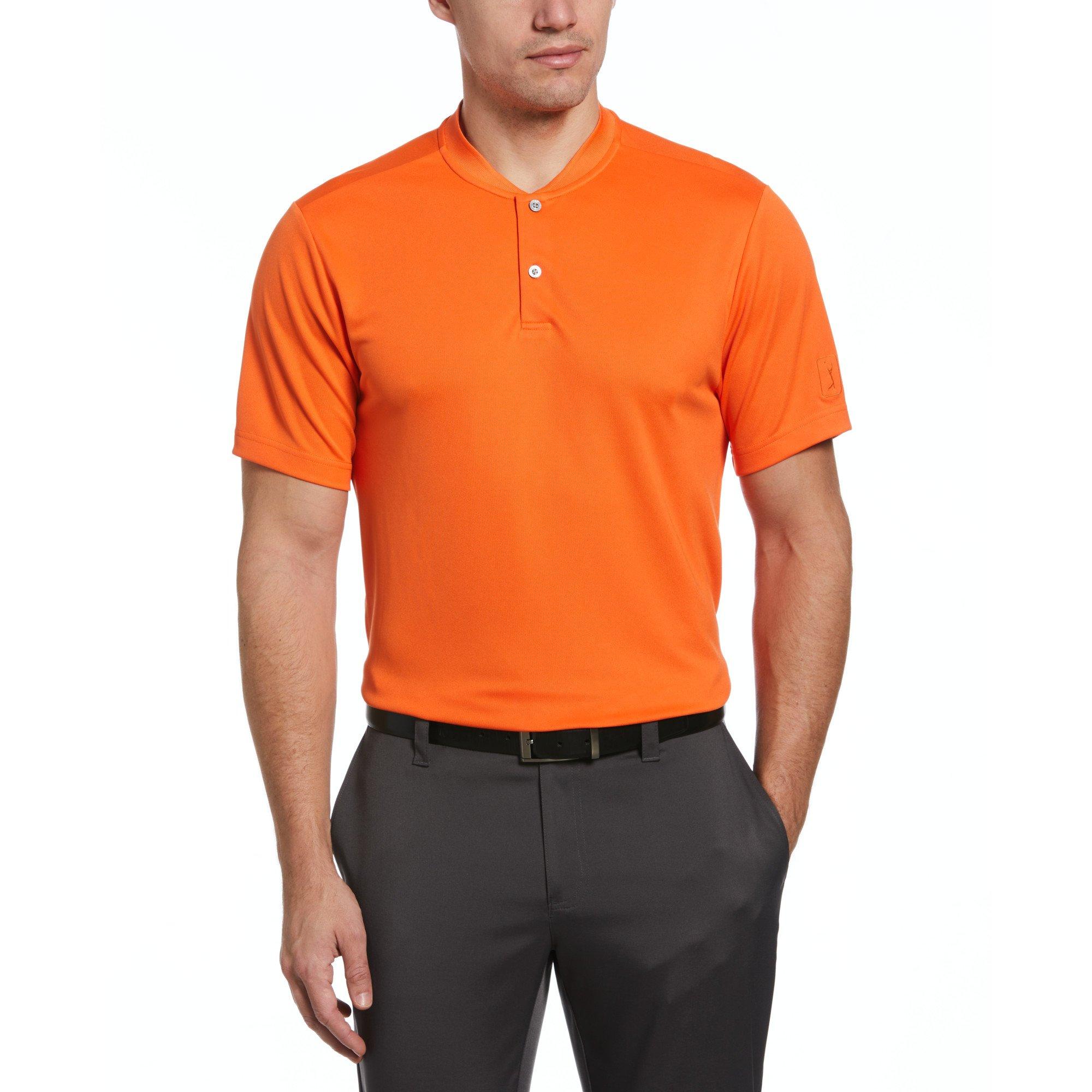 PGA TOUR Men's Baseball Collar Short Sleeve Polo Golf Shirt - Hibbett ...