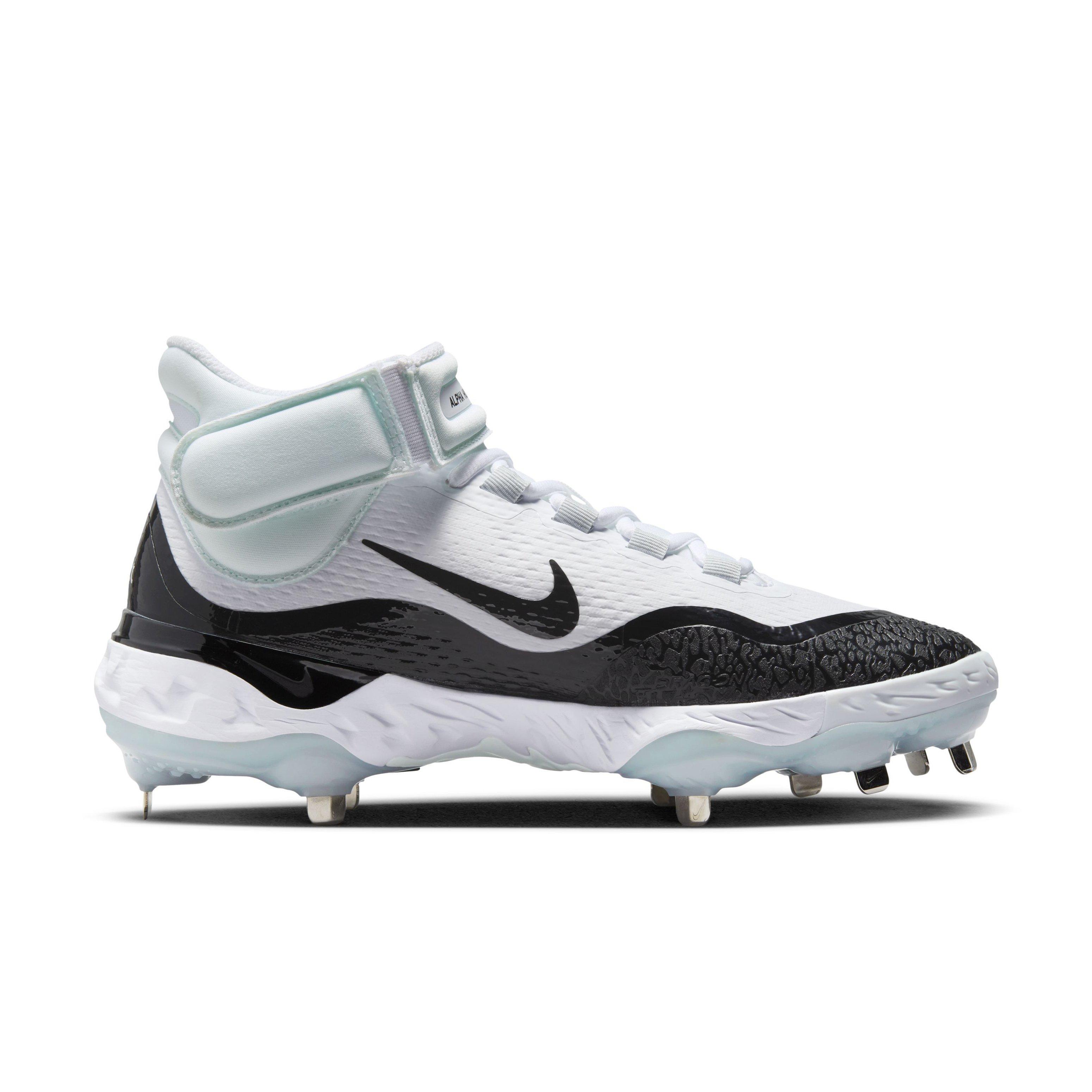 Nike Alpha Huarache Elite 4 Mid "White/Black/Blue Tint/Pure Platinum ...