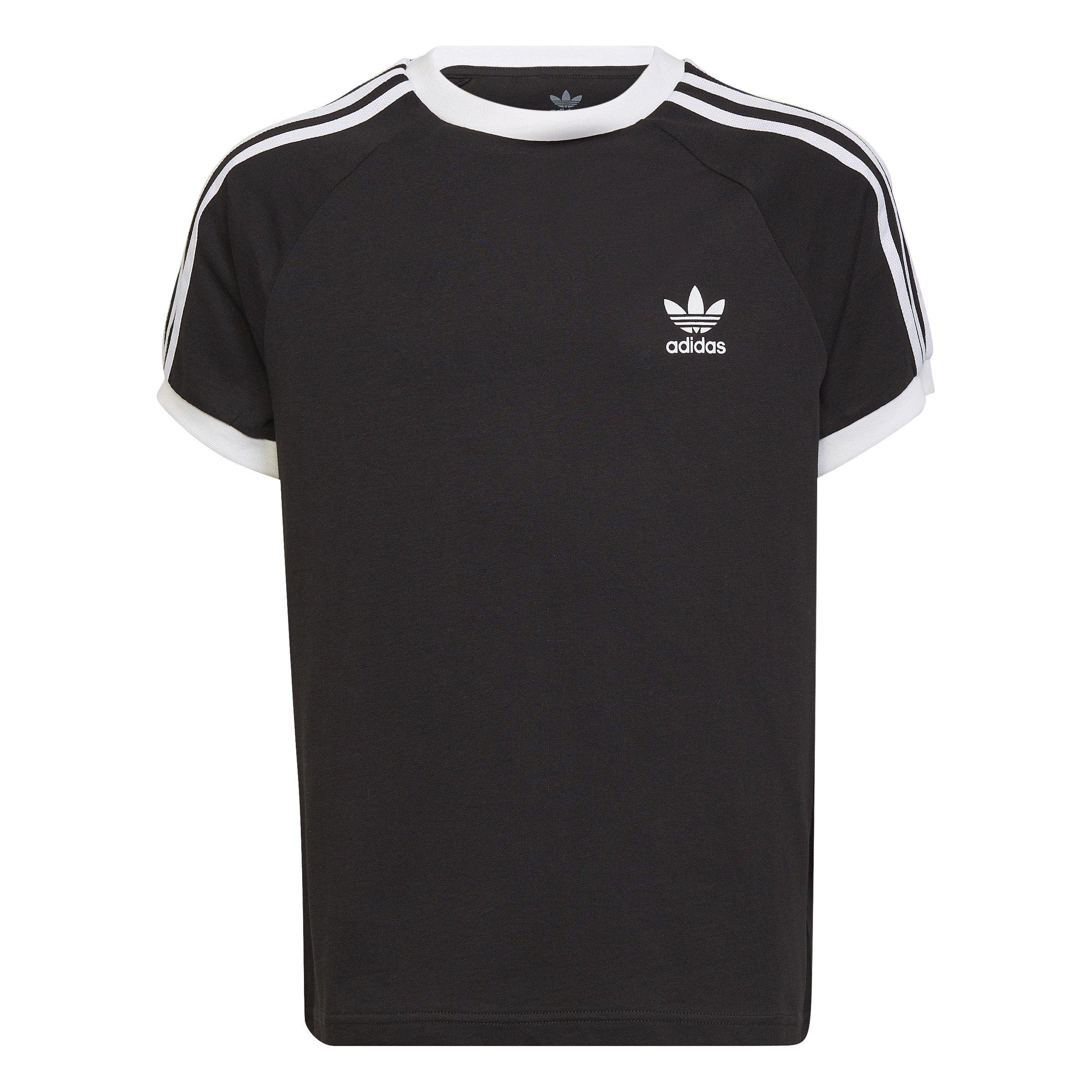 adidas Originals Big Kids\' Adicolor 3-Stripes Tee - Black View 1