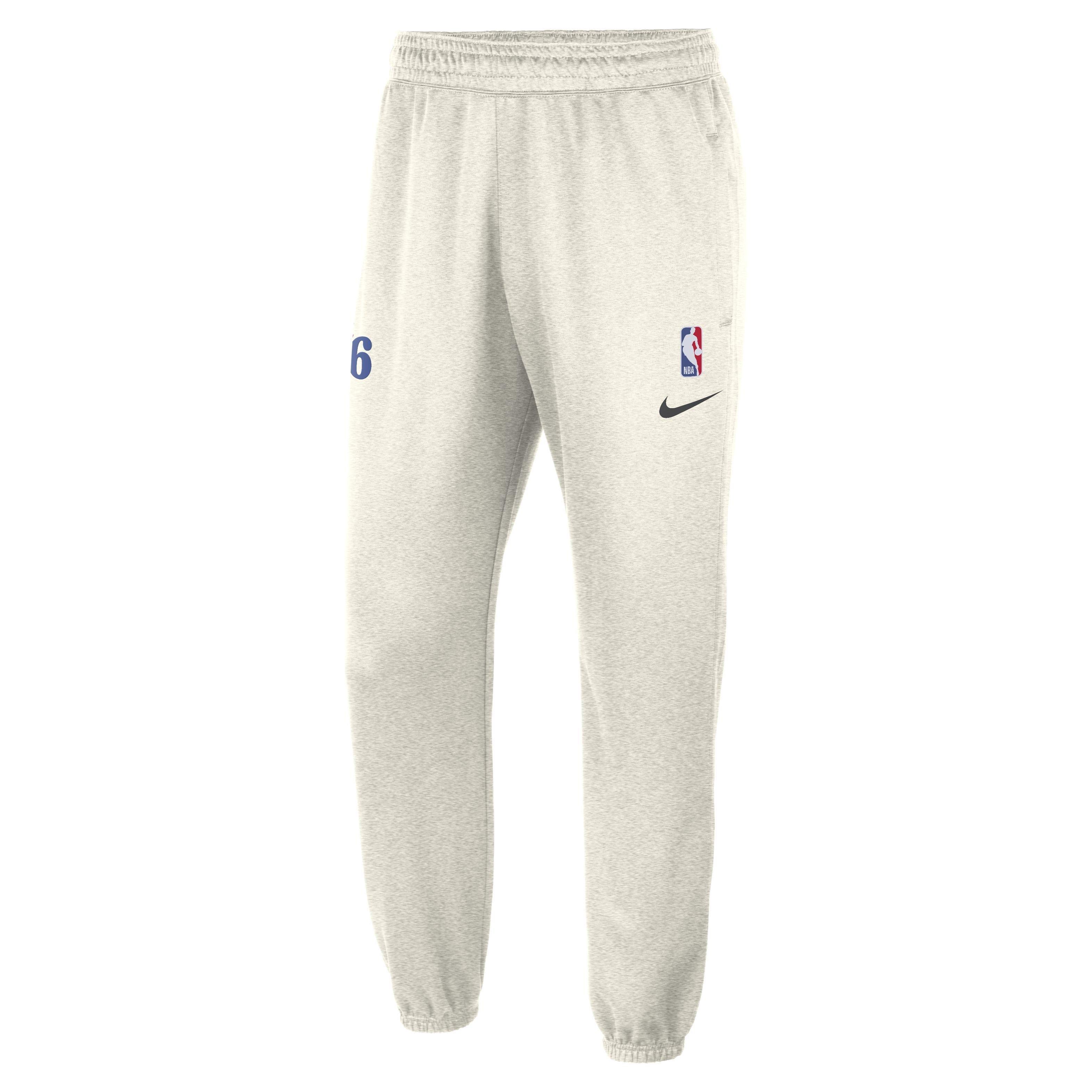Nike Men's Philadelphia 76ers Dri-FIT Spotlight Pants-Grey - Hibbett ...
