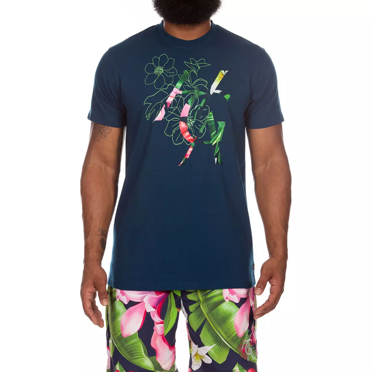 Hustle Gang Men's Grotto Knit T-Shirt - Blue - Hibbett | City Gear