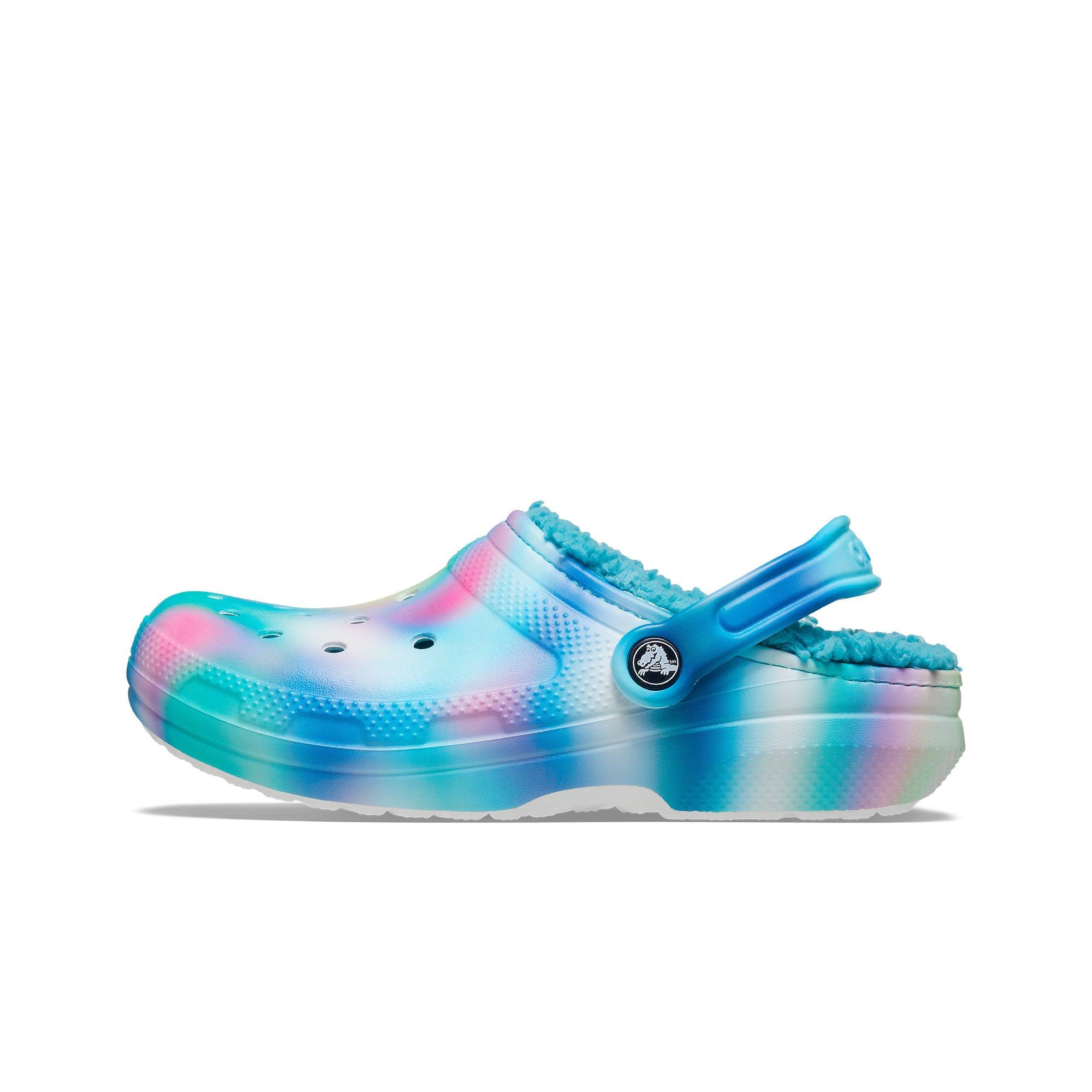 Crocs Classic Lined "Blue Solar" Women's Clog - Hibbett