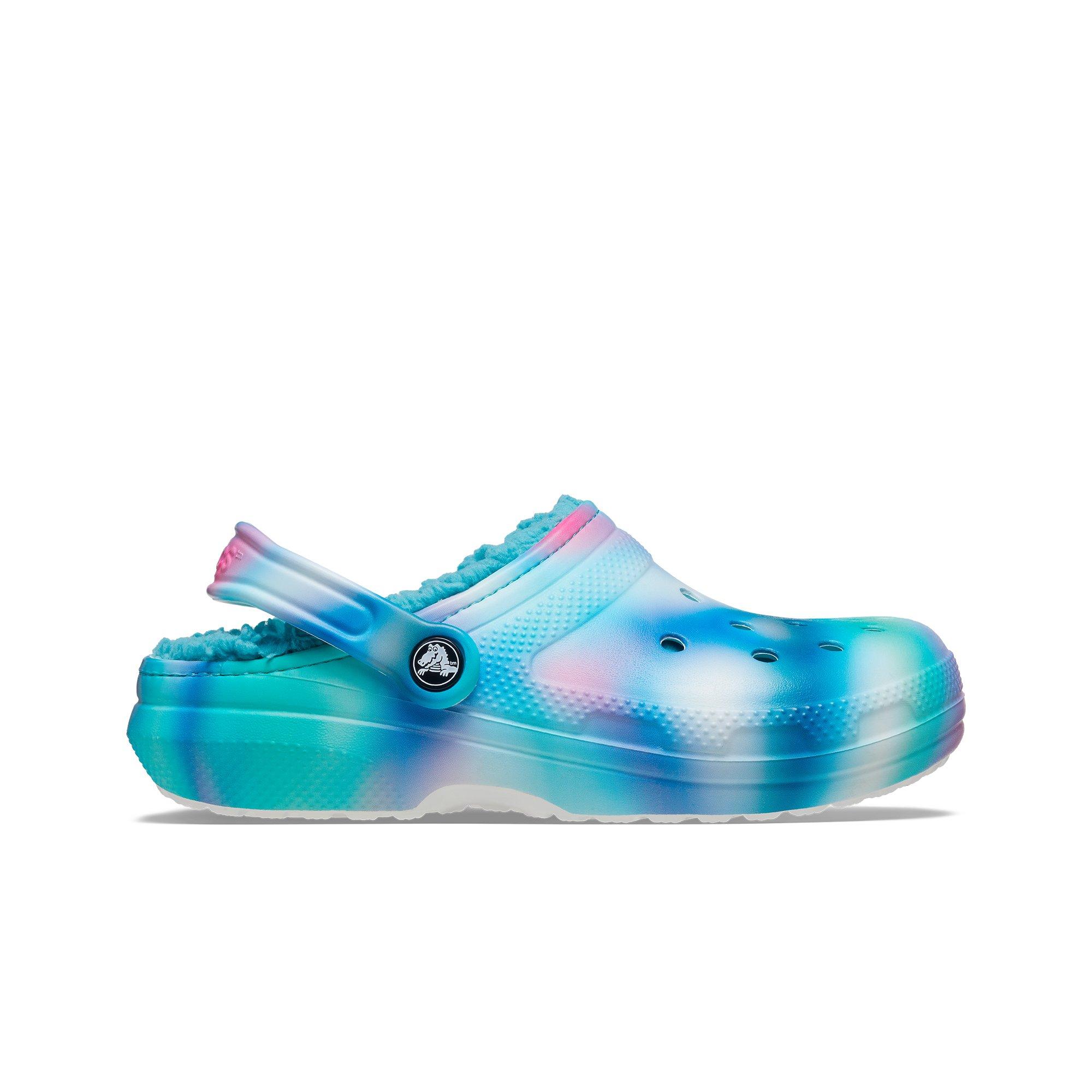 Crocs Classic Lined "Blue Solar" Women's Clog - Hibbett | City Gear