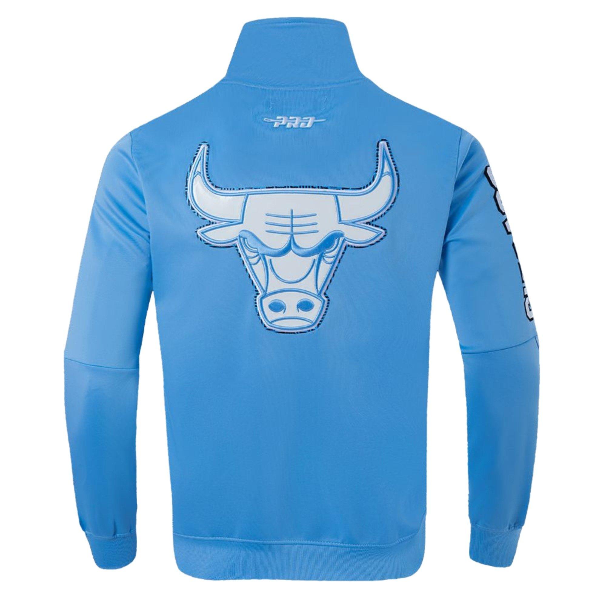 Chicago Bulls Classic Chenille Full Zip Light Blue