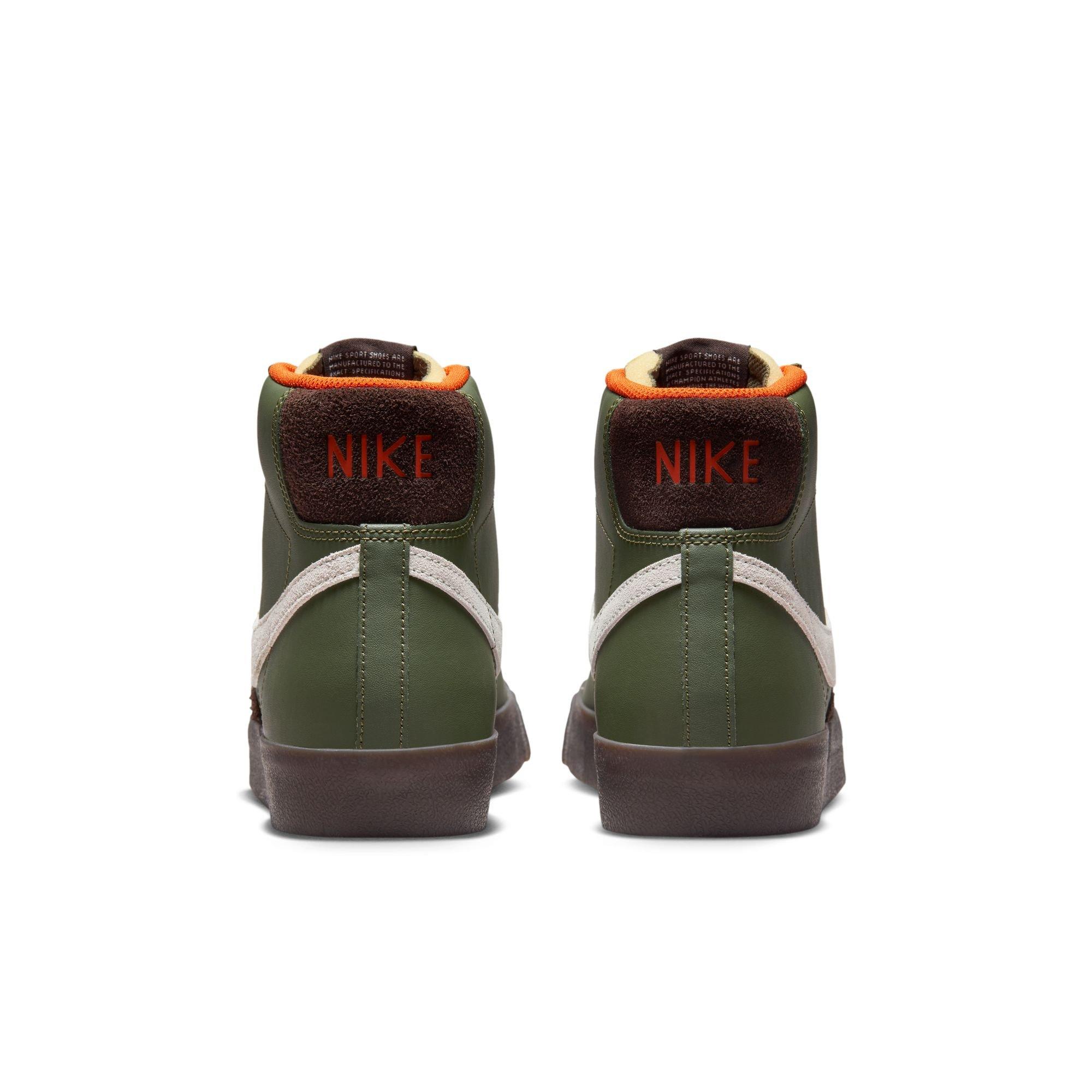 Nike Blazer Mid "Army Olive/Summit White/Campfire Orange" Men's Shoe ...