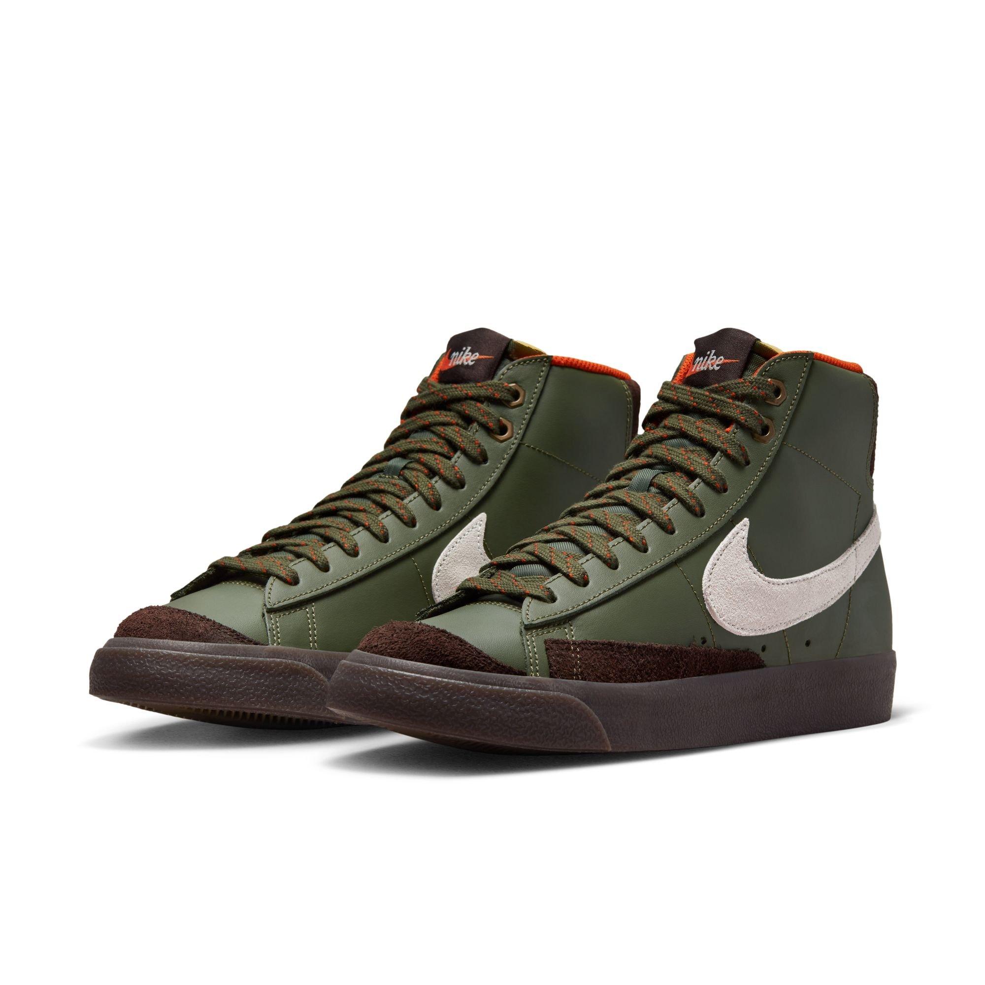 Nike Blazer Mid "Army Olive/Summit White/Campfire Orange" Men's Shoe ...