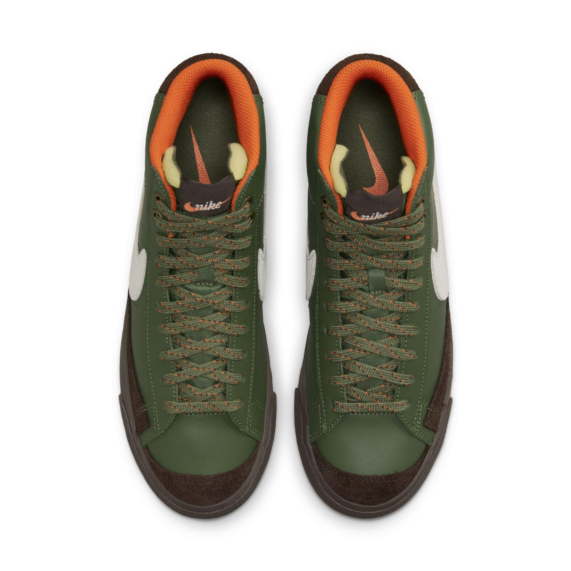 Nike Blazer Mid "Army Olive/Summit White/Campfire Orange" Men's Shoe ...