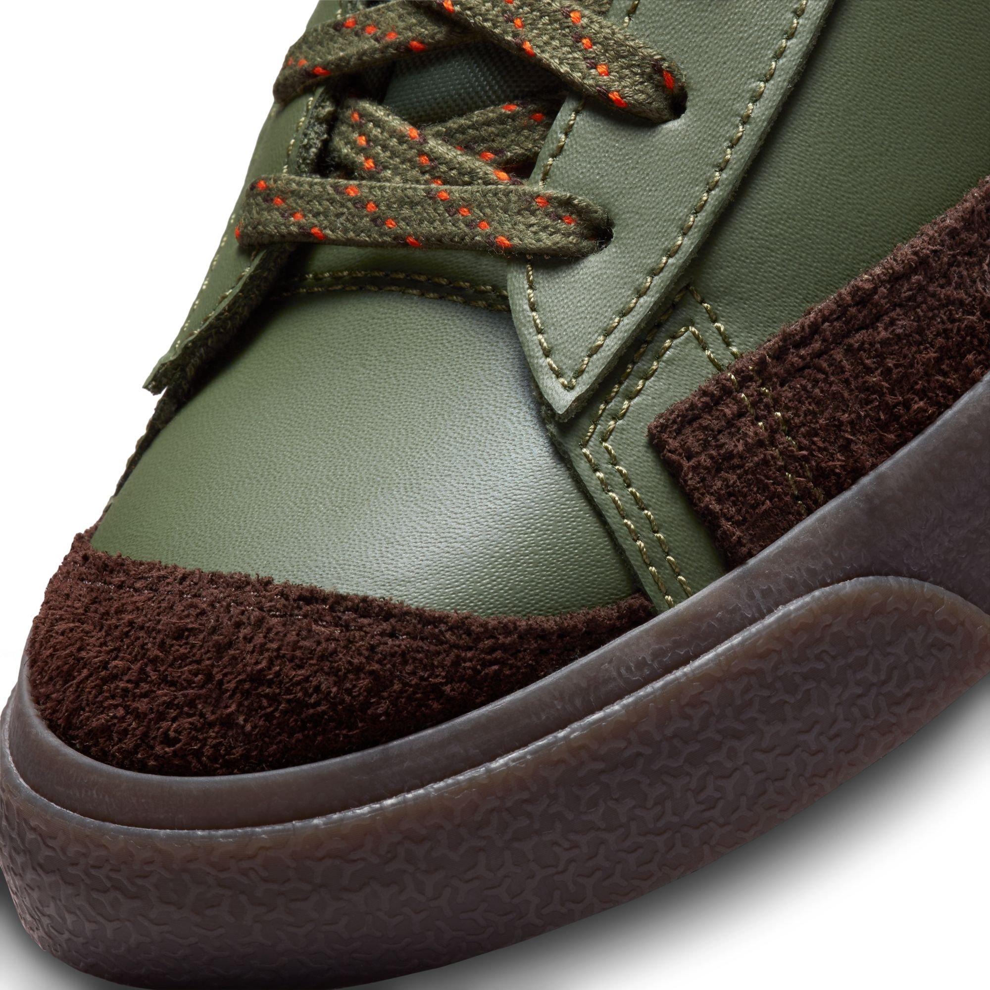 Nike Blazer Mid "Army Olive/Summit White/Campfire Orange" Men's Shoe ...