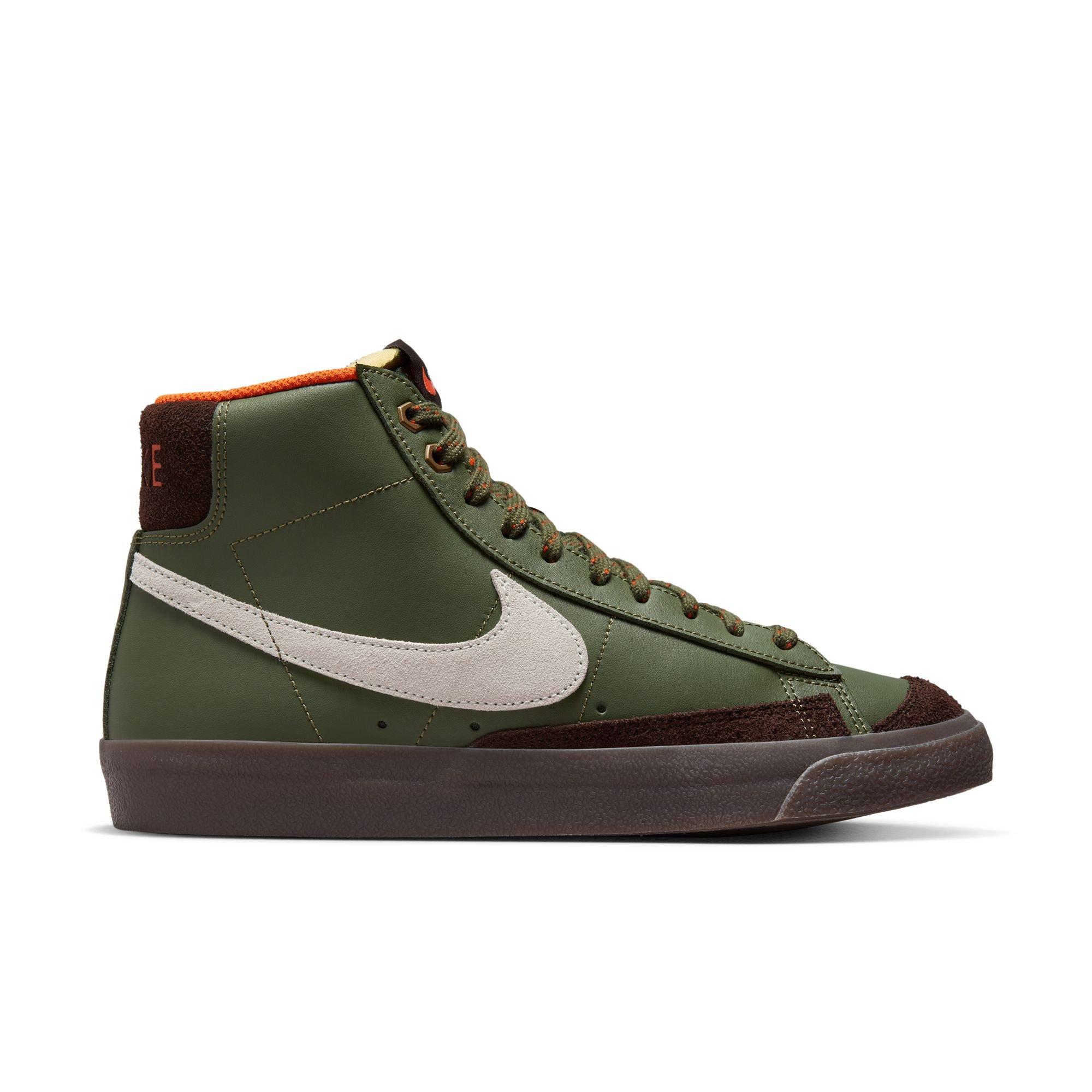 Nike Blazer Mid "Army Olive/Summit White/Campfire Orange" Men's Shoe ...