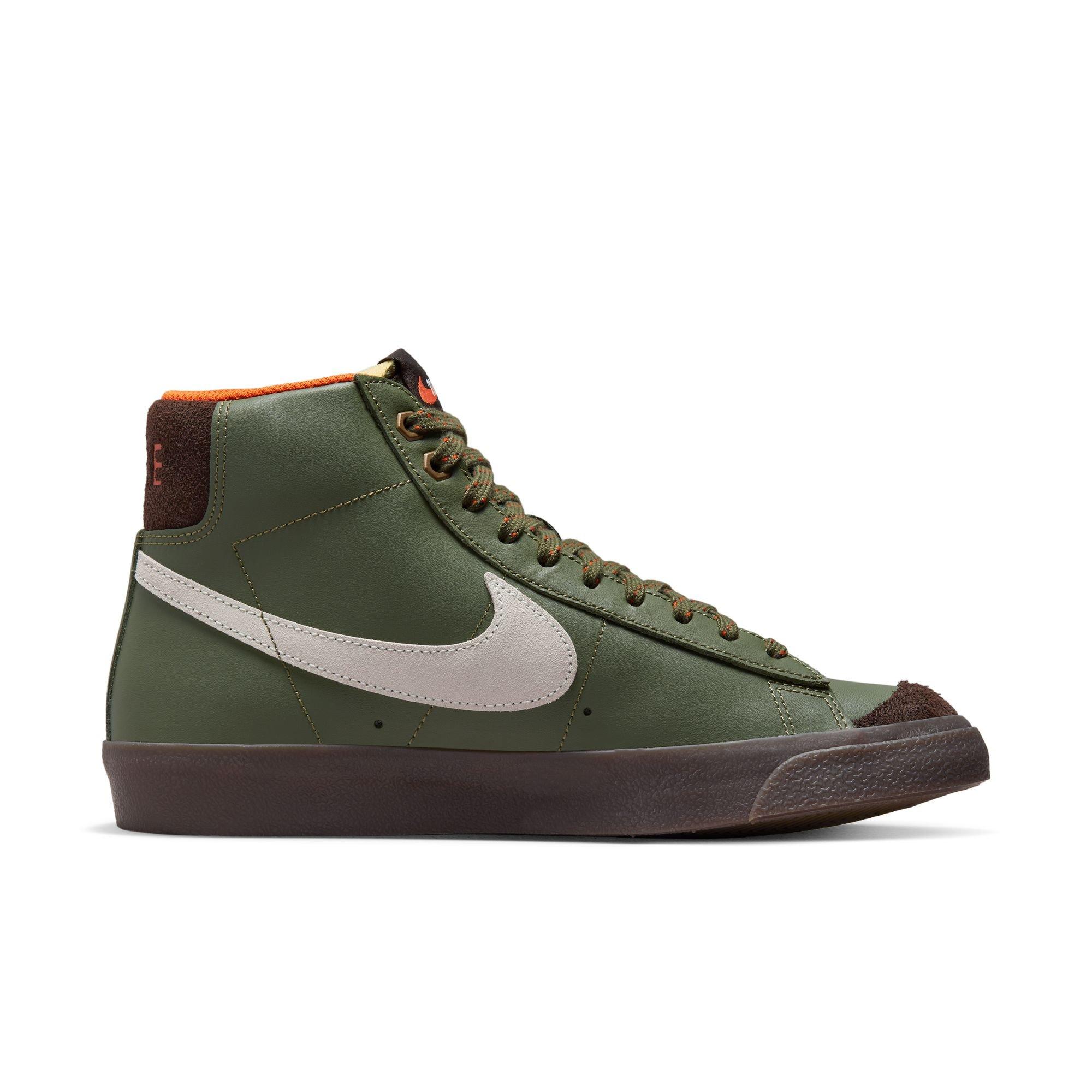 Nike Blazer Mid "Army Olive/Summit White/Campfire Orange" Men's Shoe ...