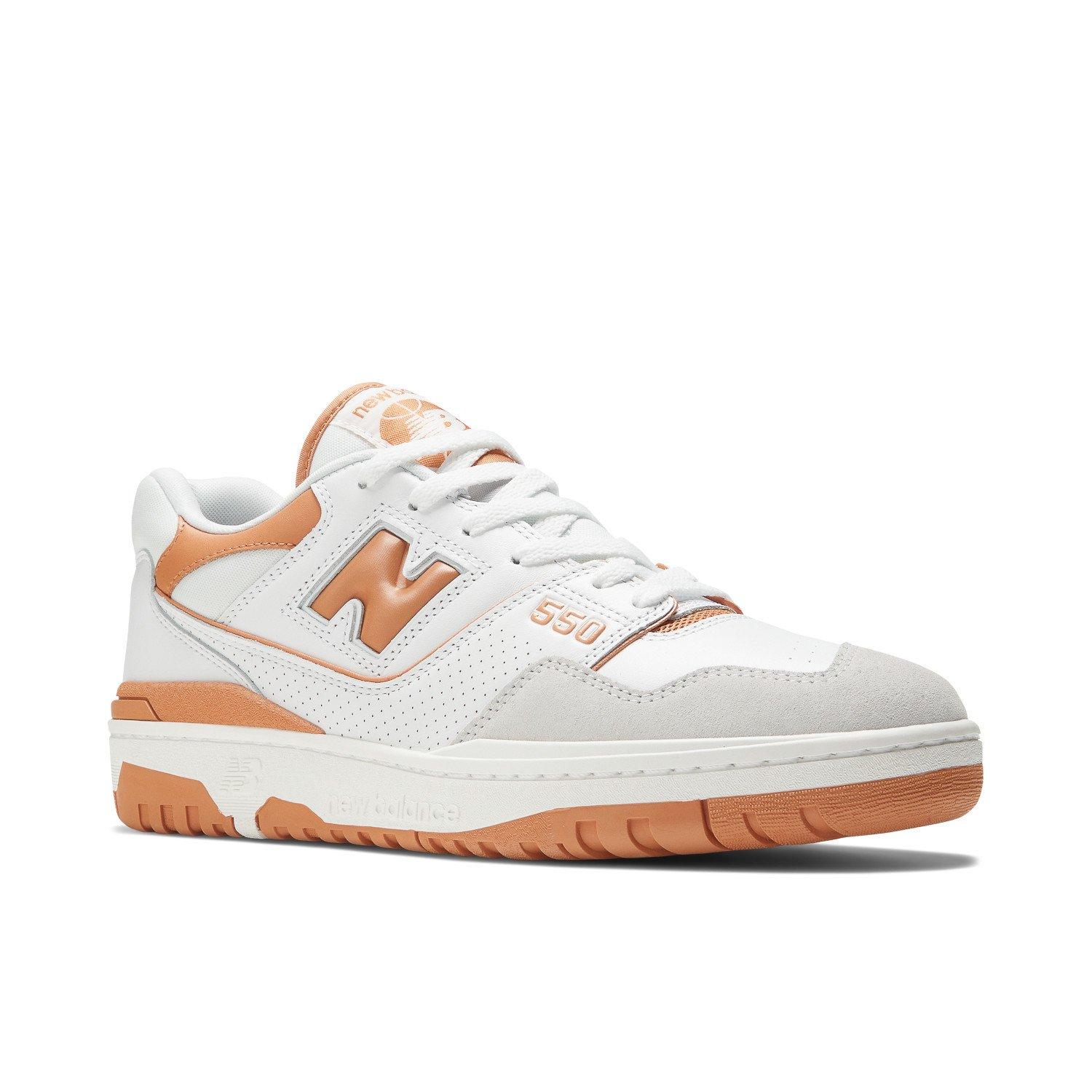 New Balance 550 "White/Orange" Men's Shoe - Hibbett