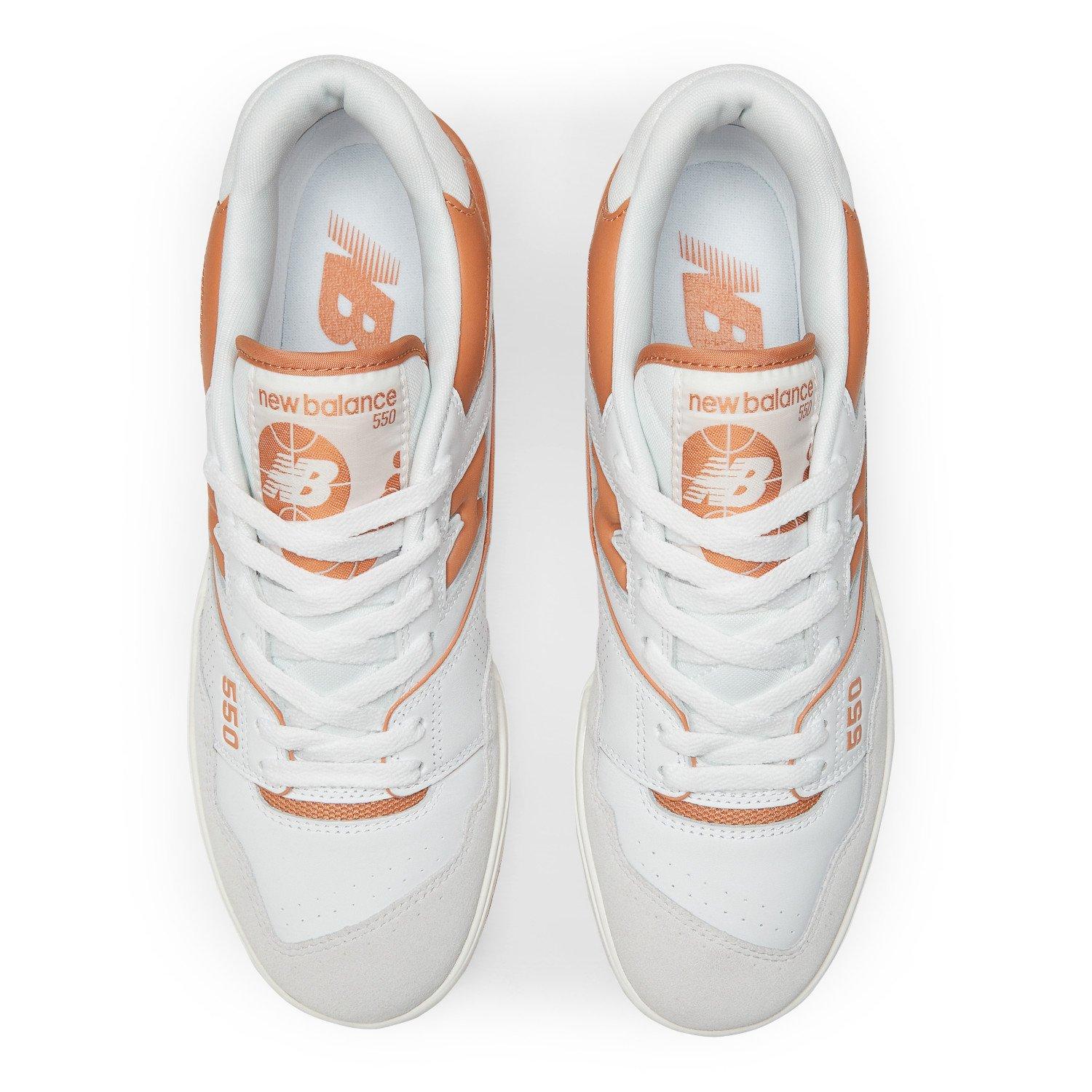 New Balance 550 "White/Orange" Men's Shoe - Hibbett