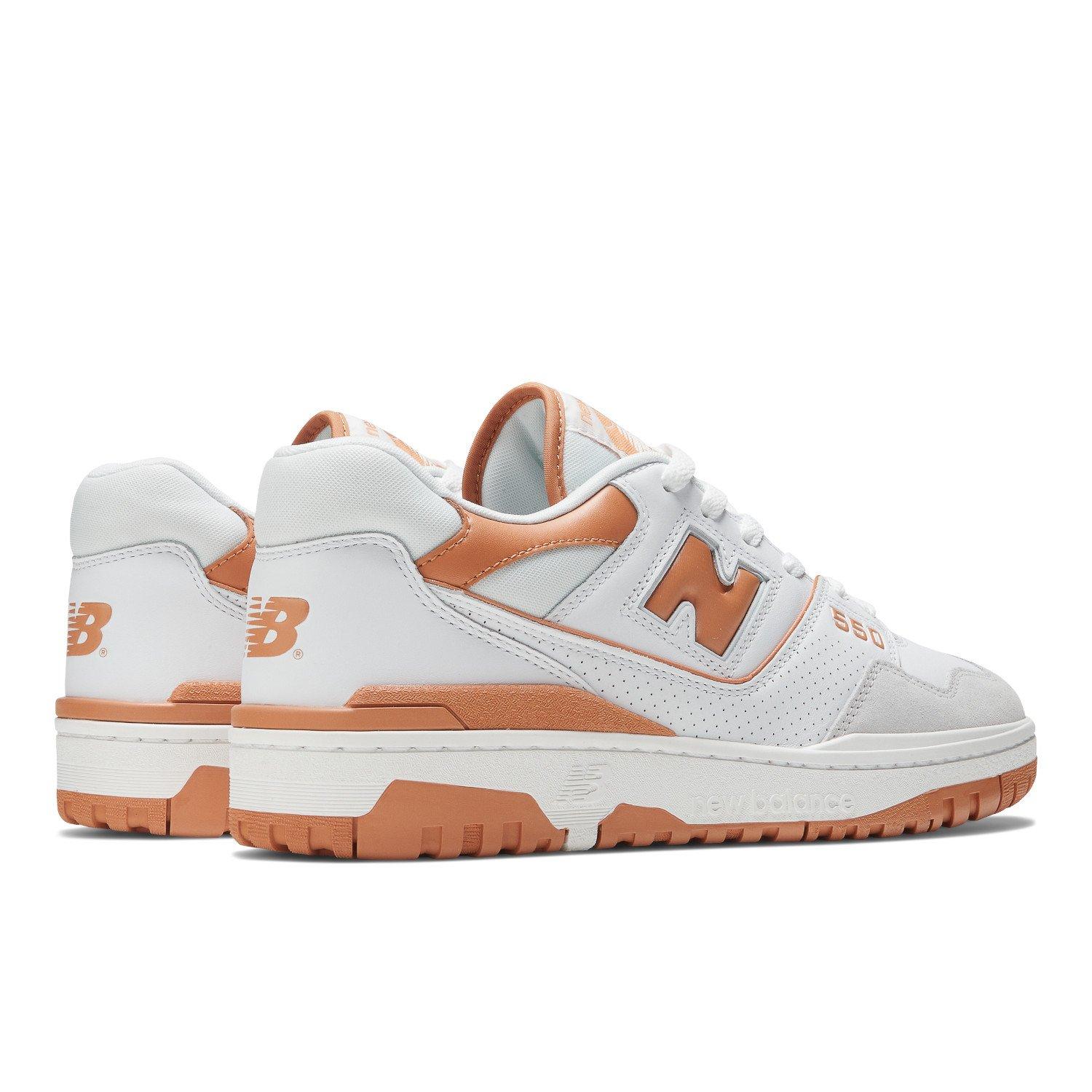 New Balance 550 "White/Orange" Men's Shoe - Hibbett