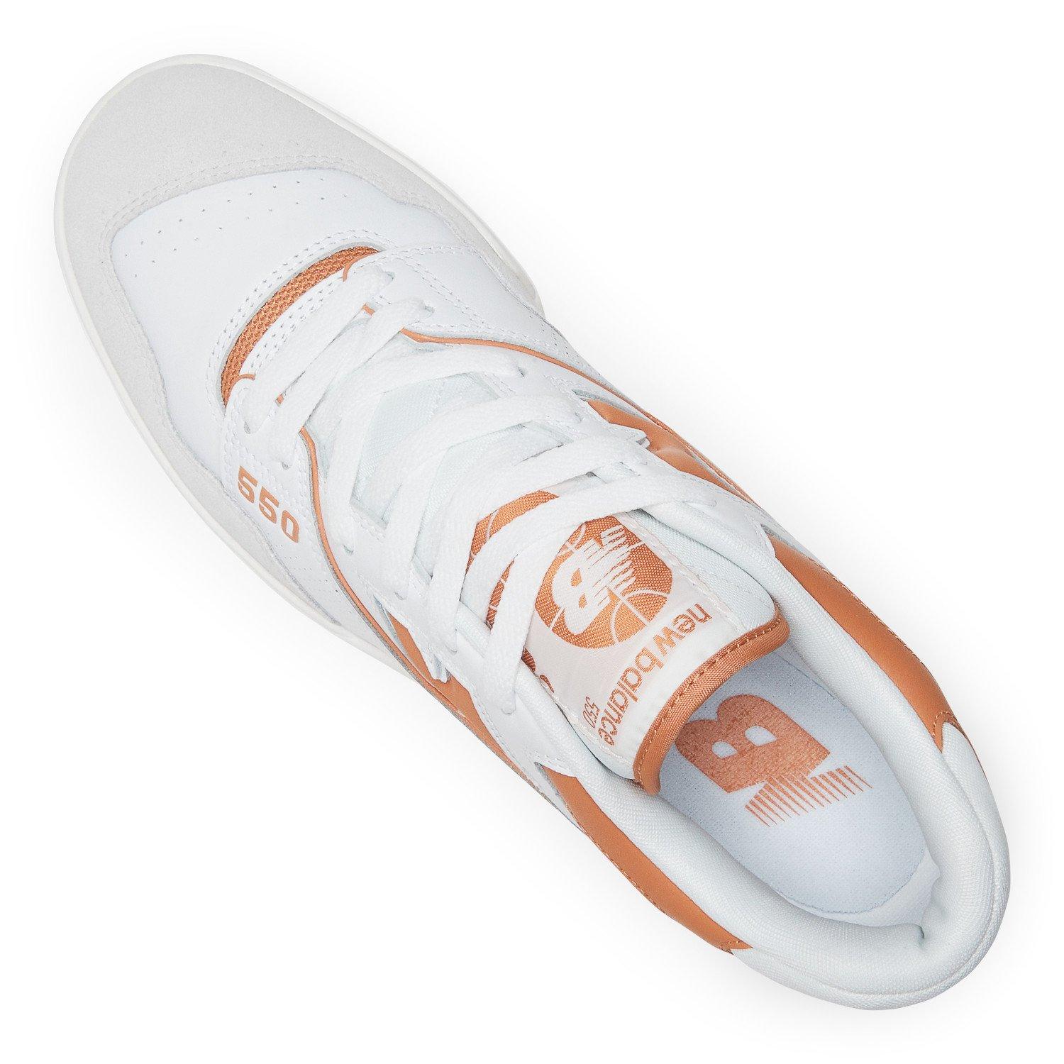 New Balance 550 "White/Orange" Men's Shoe - Hibbett
