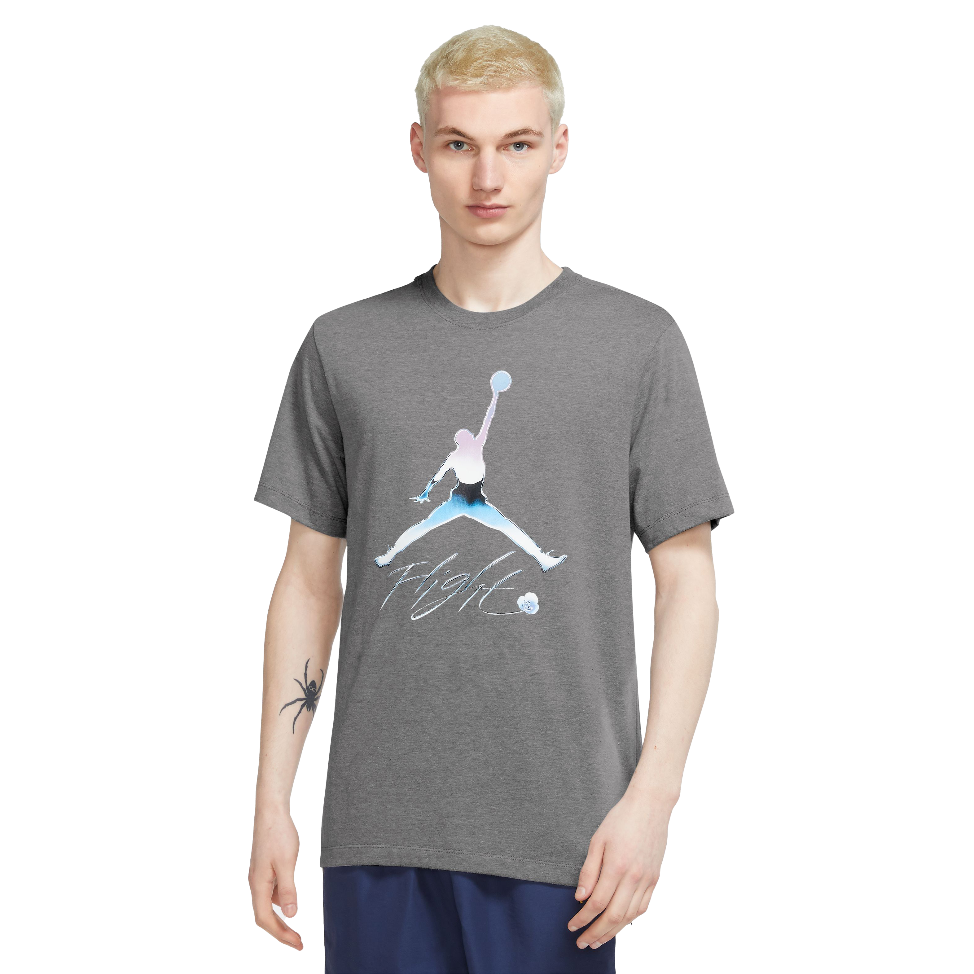 Jordan Men's Brand Front Tee-Grey - Hibbett | City Gear