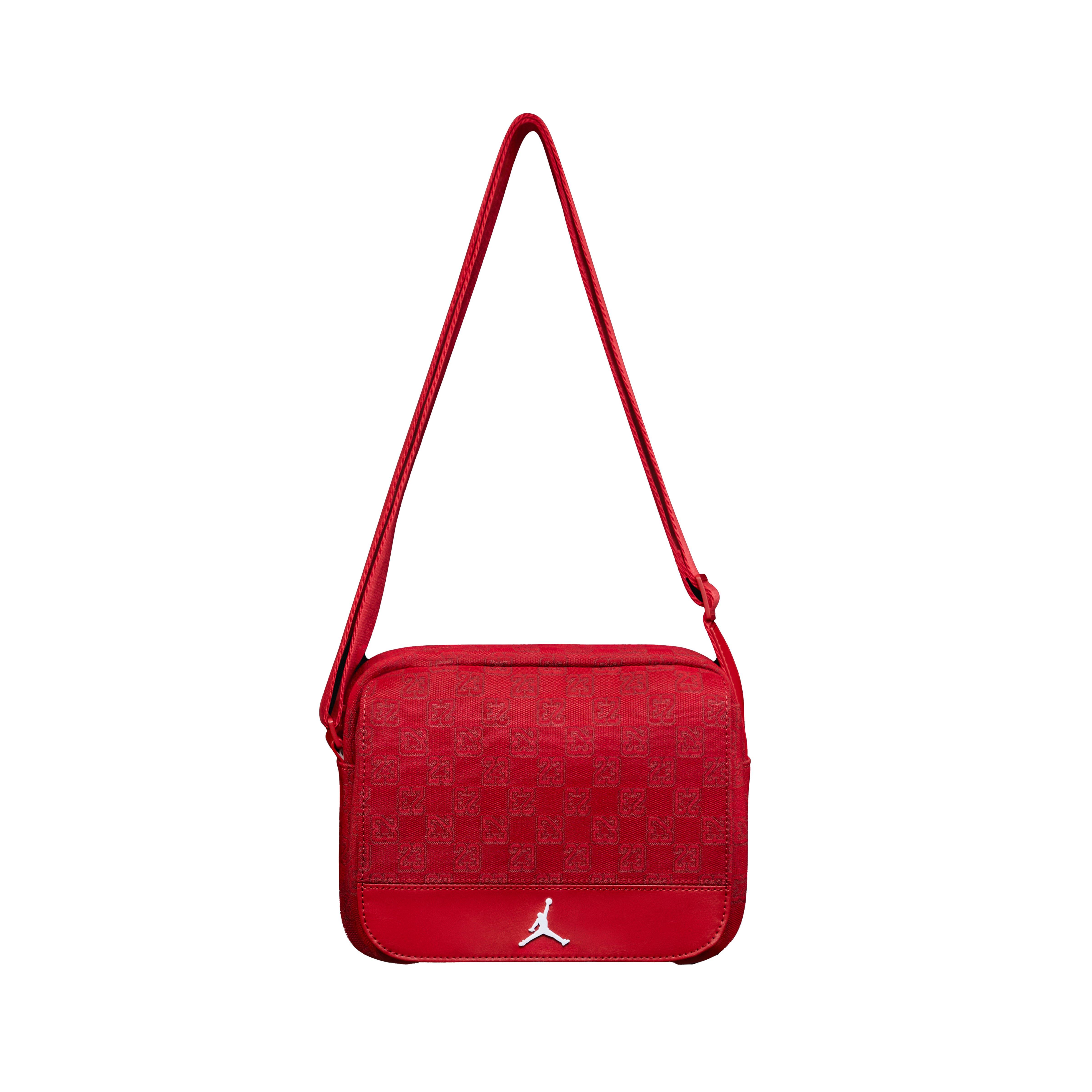 Jordan Monogram Crossbody Bag-Red