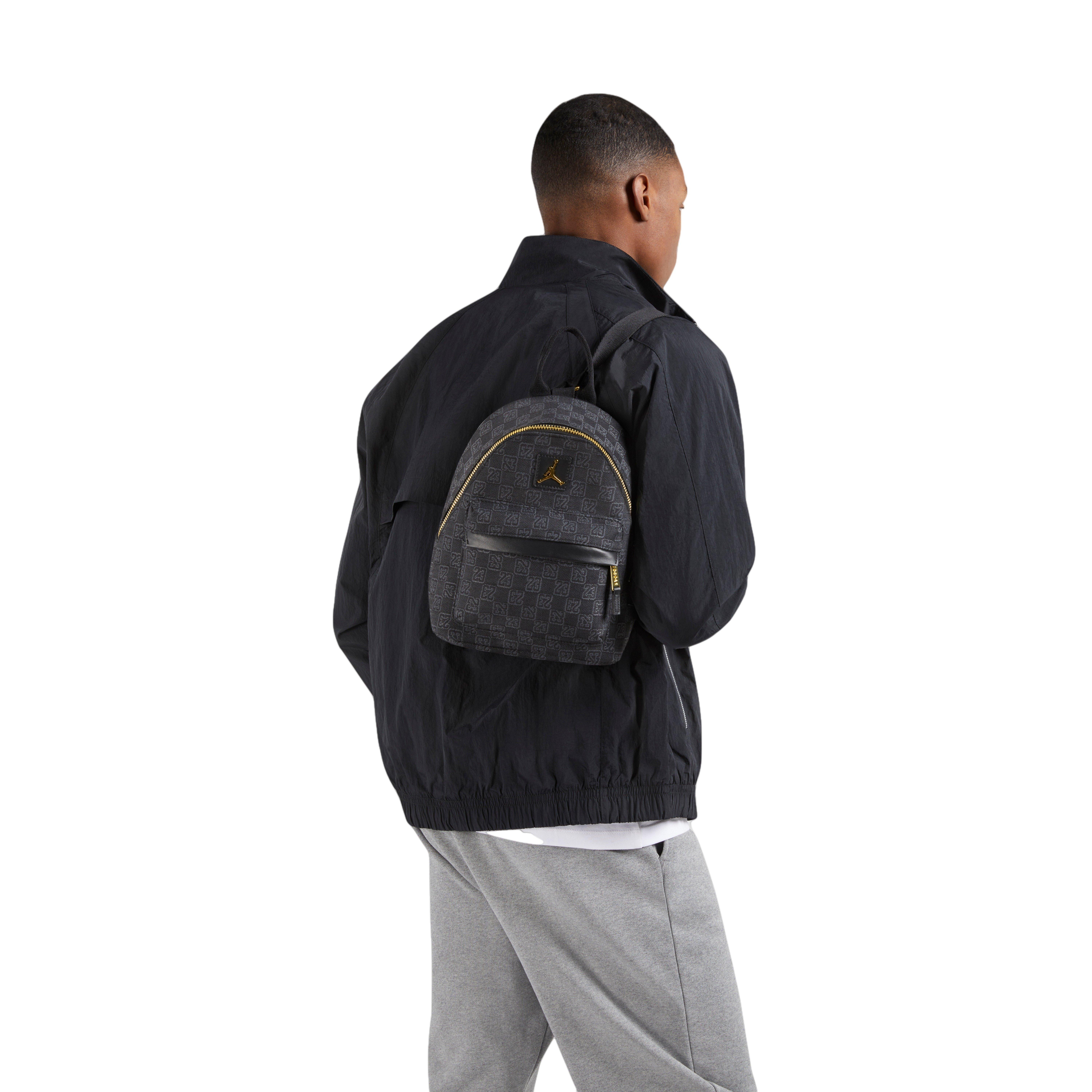 Jordan Monogram Mini Backpack-Black/Gold