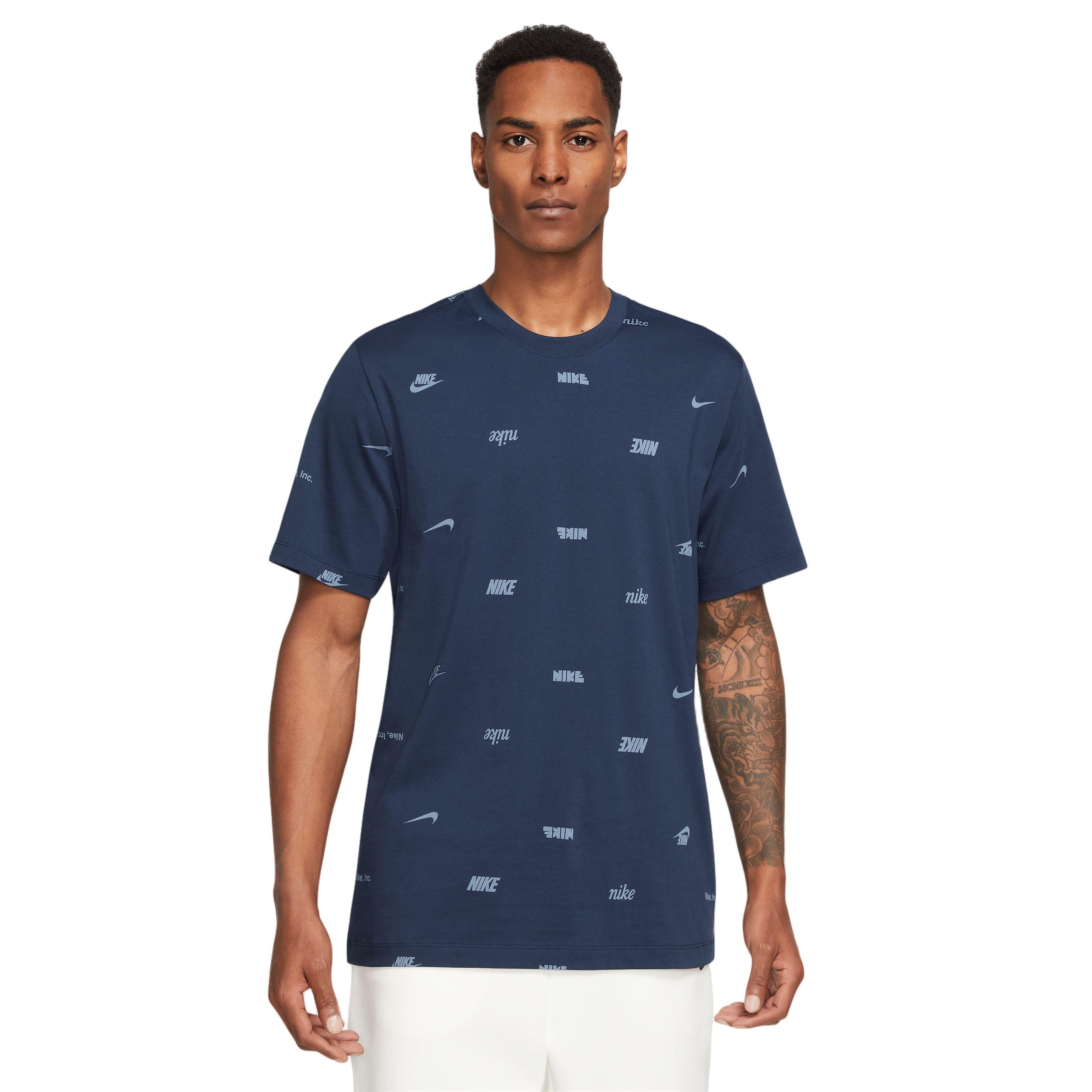Nike Men's Sportswear Club+ All Over Print Tee - Hibbett | City Gear