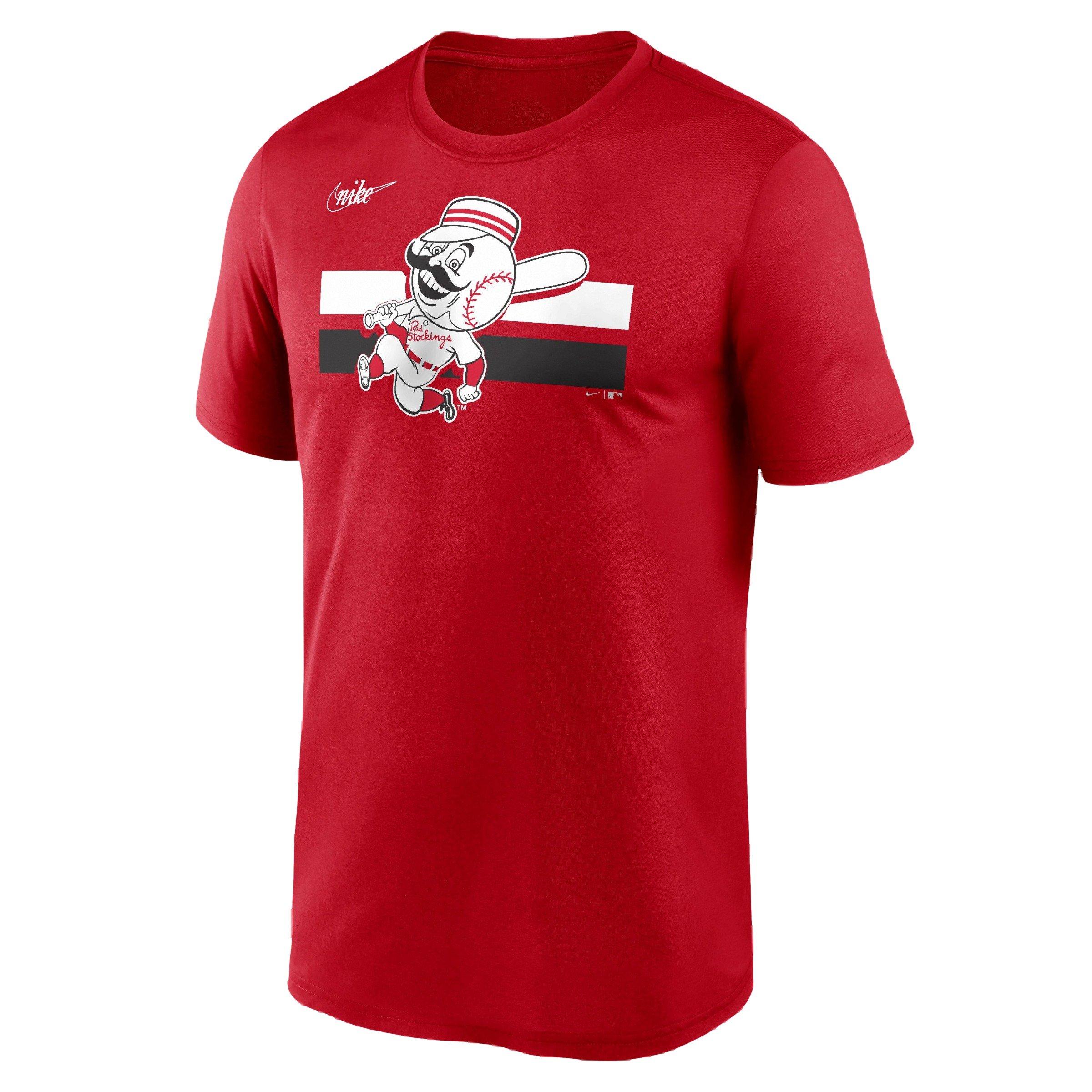 Nike Men's Cincinnati Reds Mr. Red Mascot Short Sleeve Top