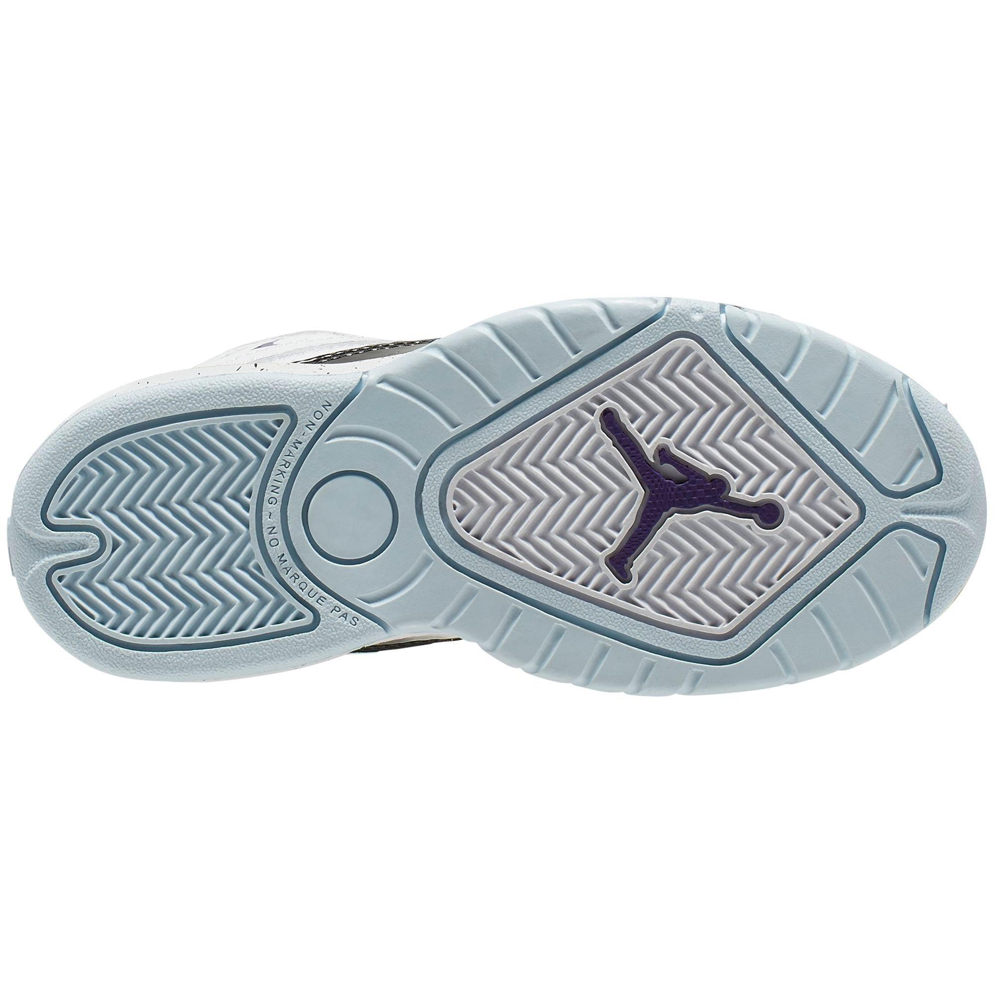 Jordan b' loyal White Court Purple & Black (Boys size 6) we supply the best