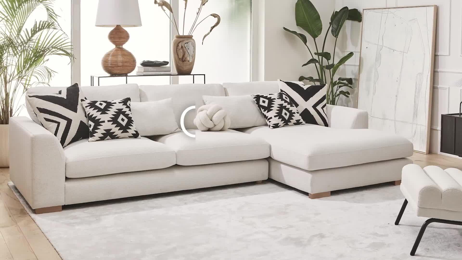 Calix Small Double Ended Chaise Sofa | DFS