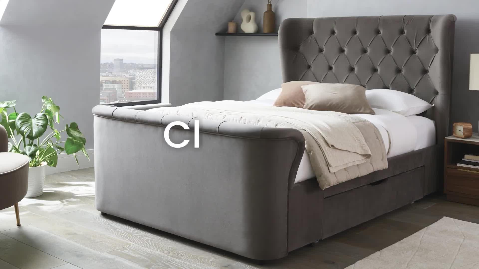 Clarisse Storage Super King Bed | DFS