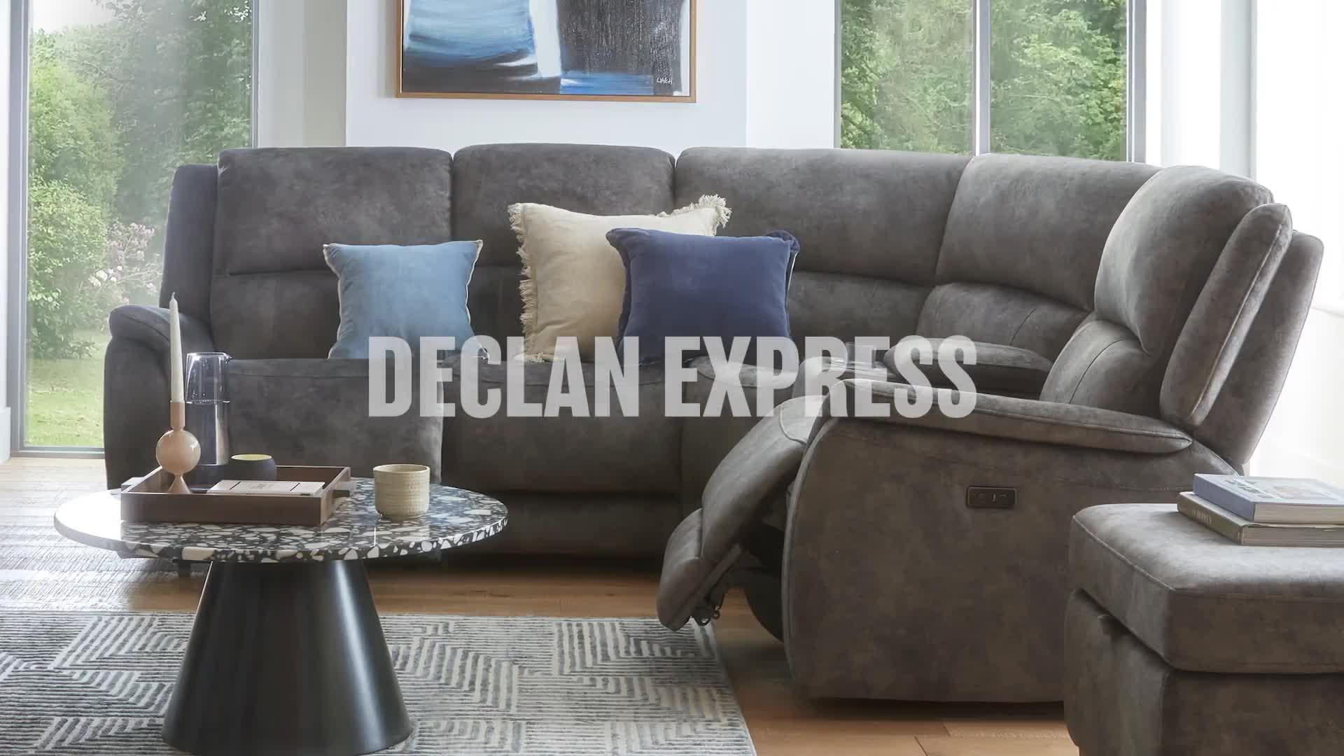 Declan Express Right Hand Facing 2 Corner 1 Power Recliner | DFS