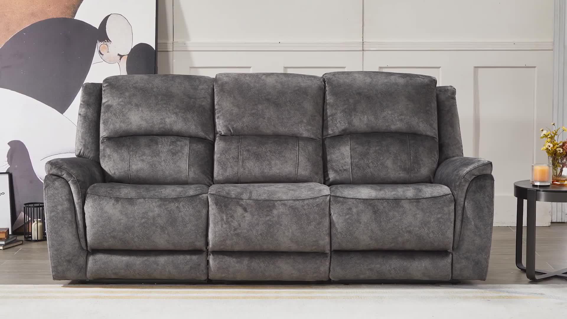 Dylan Express 3 Seat Power Recliner And Table | DFS