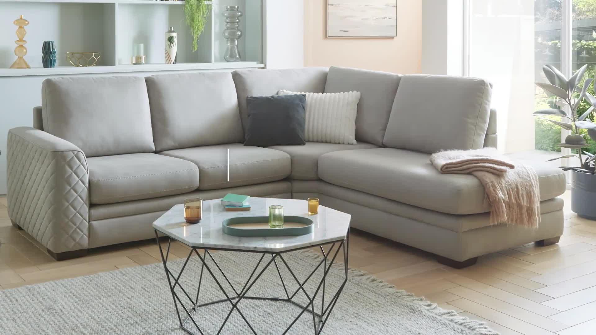 Finton Left Hand Facing Arm Open End Corner Sofa | DFS