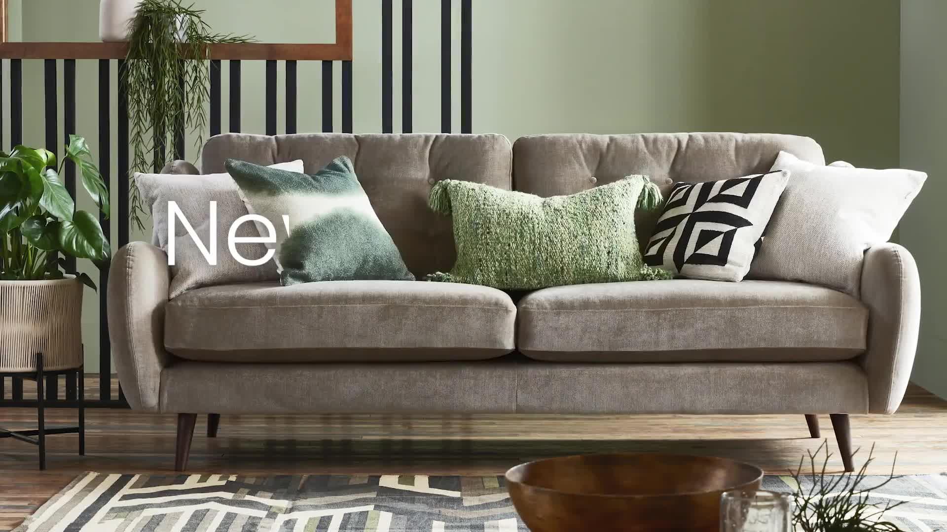 New Camden Chenille Left Hand Facing 2 Seat Corner Sofa | DFS