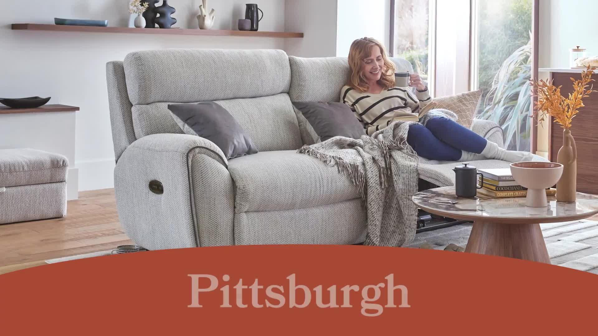 Pittsburgh 3 Seater Manual Recliner | DFS